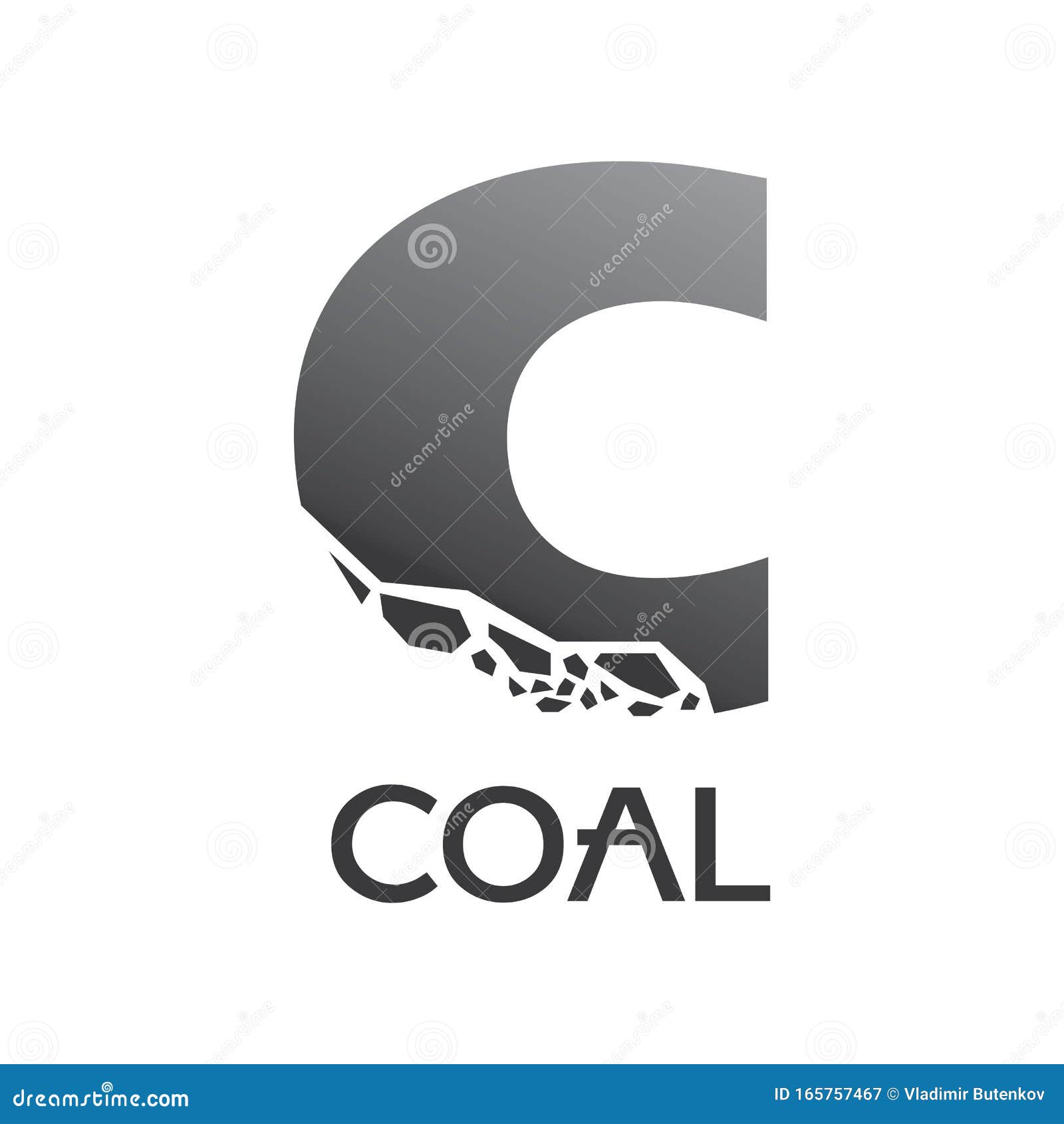 Vector Logo of Coal Mining and Sale Stock Illustration - Illustration ...