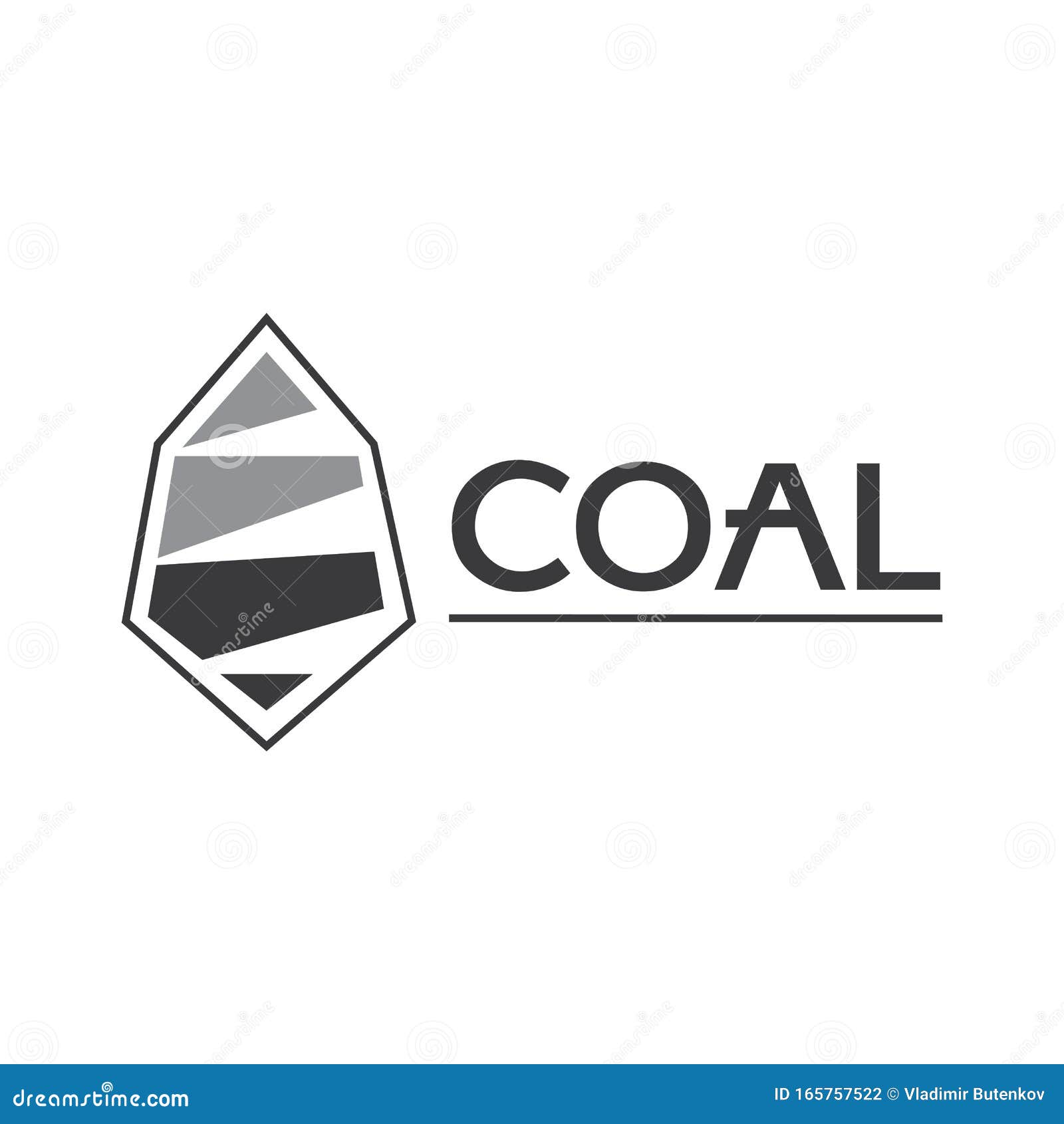 Vector Logo of Coal Mining and Sale Stock Illustration - Illustration ...