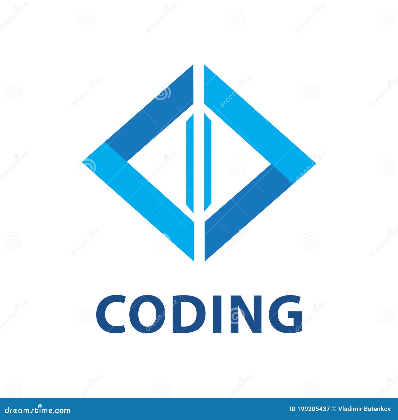 Vector Logo of Coding and it Companies Stock Illustration ...