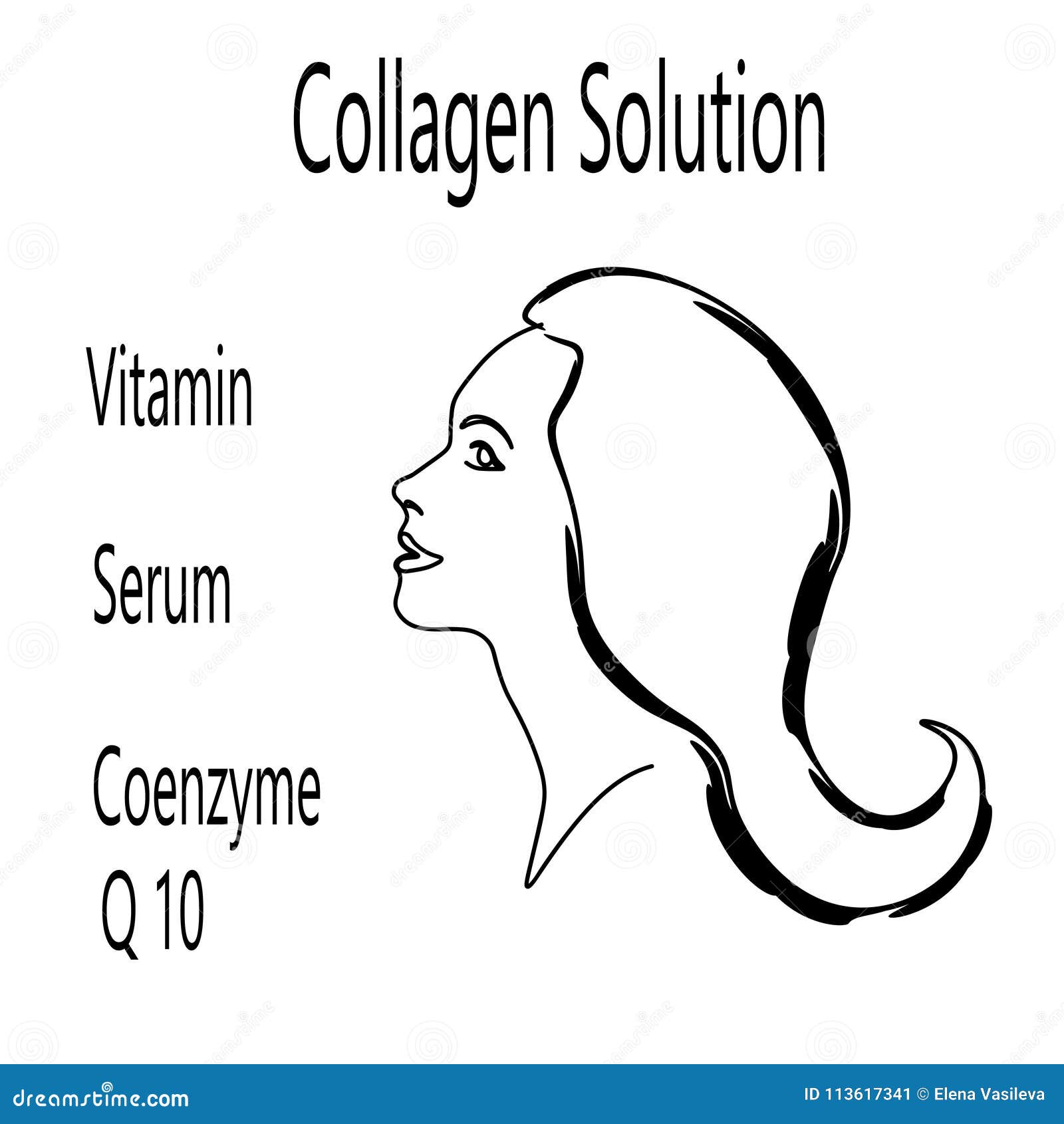 Vector Logo Collagen Solution Stock Vector - Illustration of ...