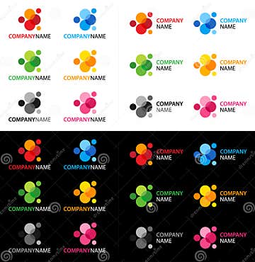 Vector logo collection stock vector. Illustration of circle - 18259315