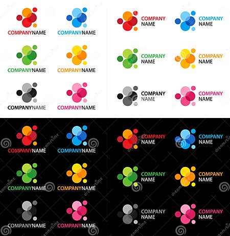 Vector logo collection stock vector. Illustration of circle - 18259315