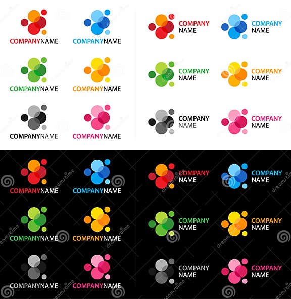 Vector logo collection stock vector. Illustration of circle - 18259315