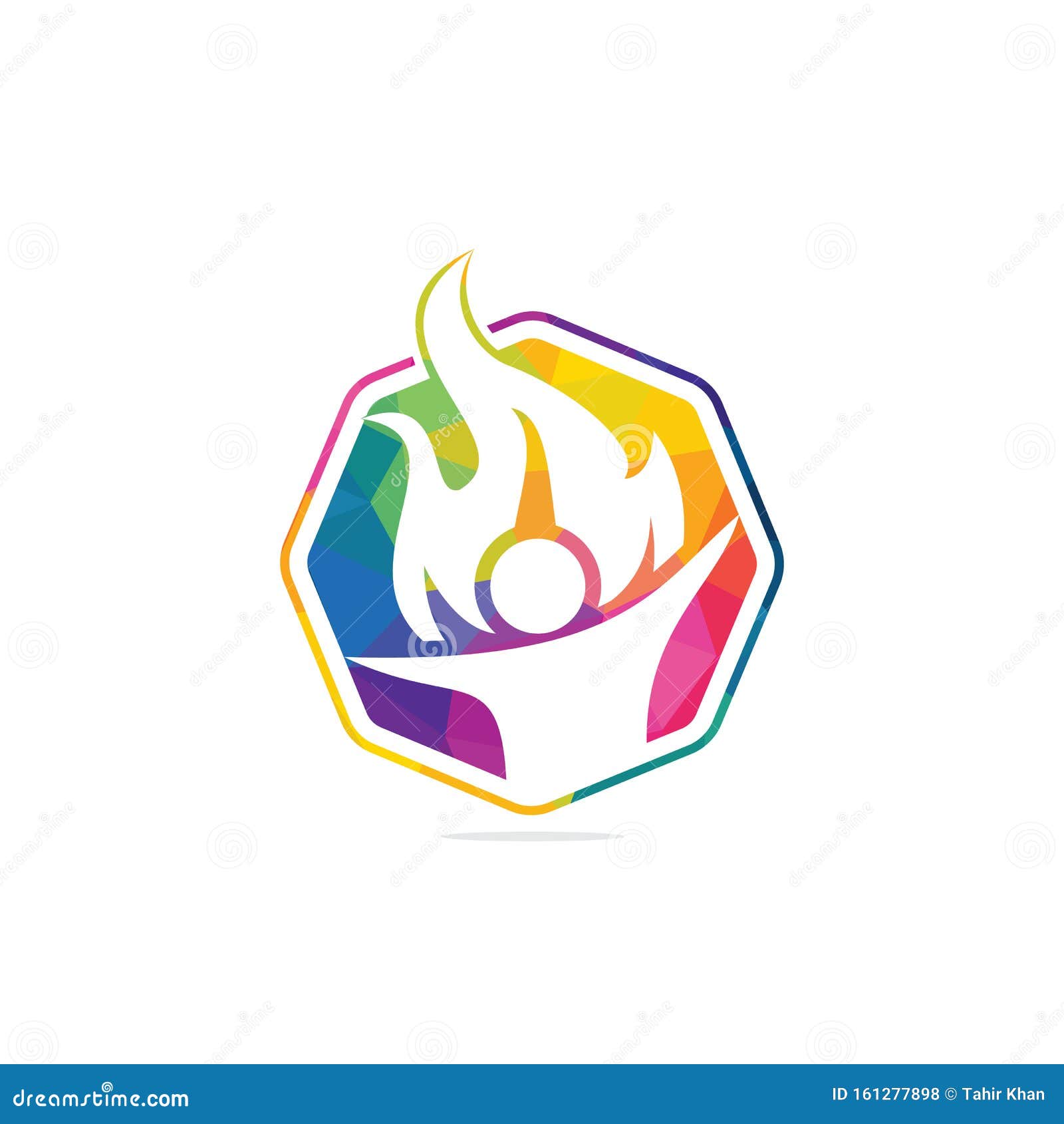 Fireman Logo Design.Red Flame Character Logotype. Stock Vector ...