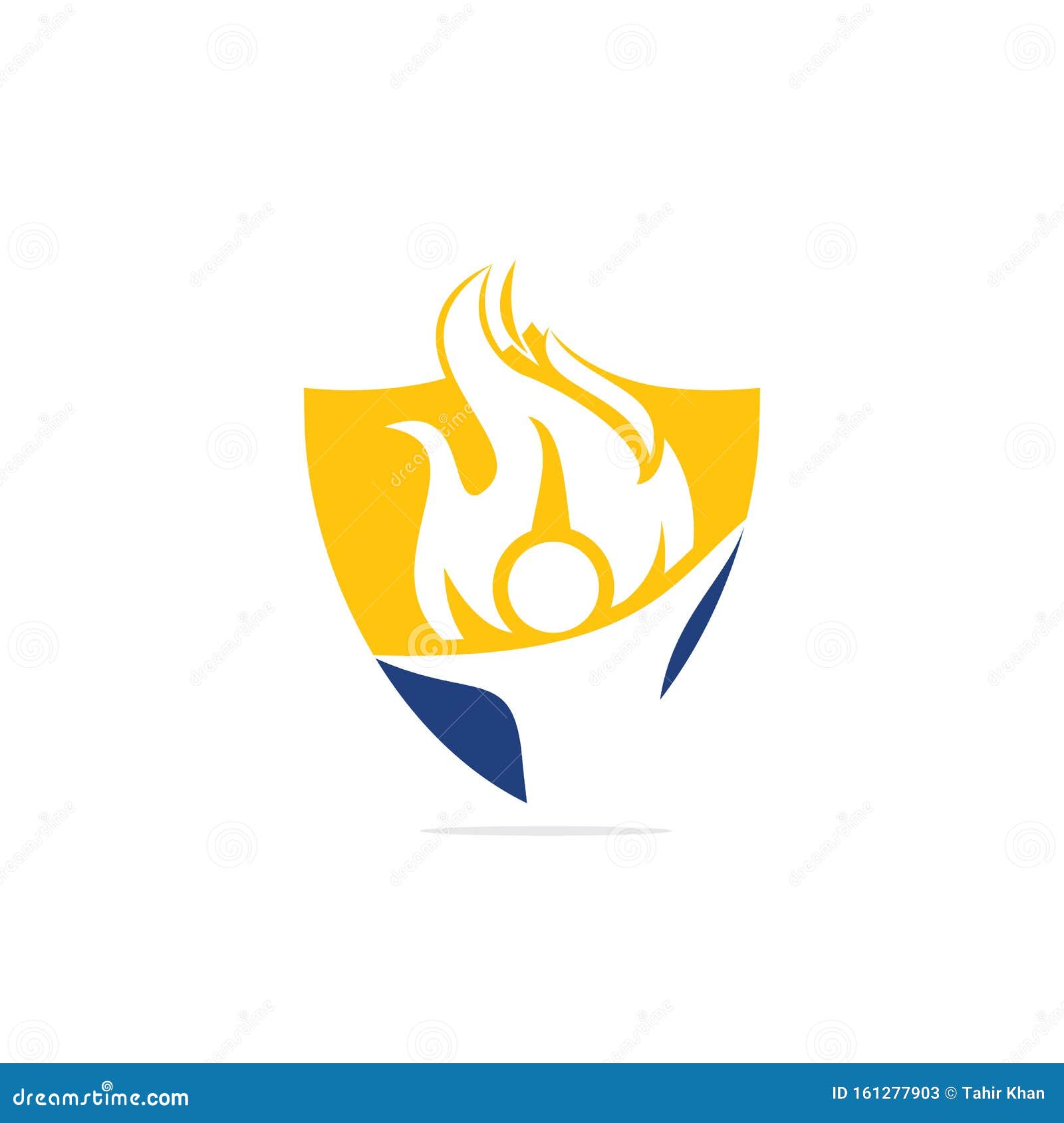 Fireman Logo Design.Red Flame Character Logotype. Stock Vector ...