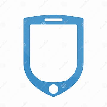 Vector Logo Combination of a Shield and Phone Stock Vector ...