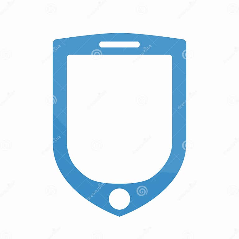 Vector Logo Combination of a Shield and Phone Stock Vector ...