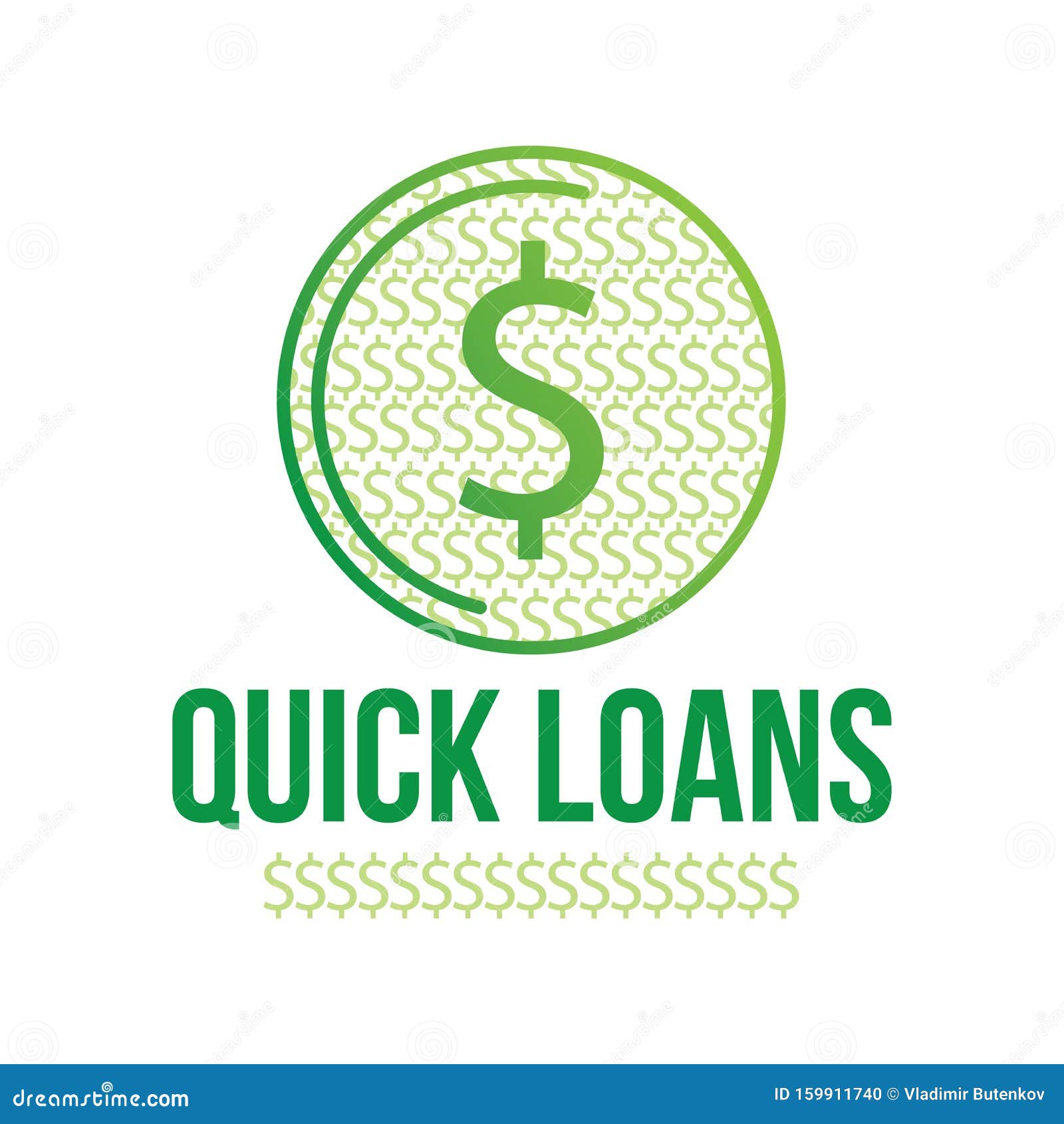 Vector Logo of the Company Loans and Quick Loans Stock Illustration ...