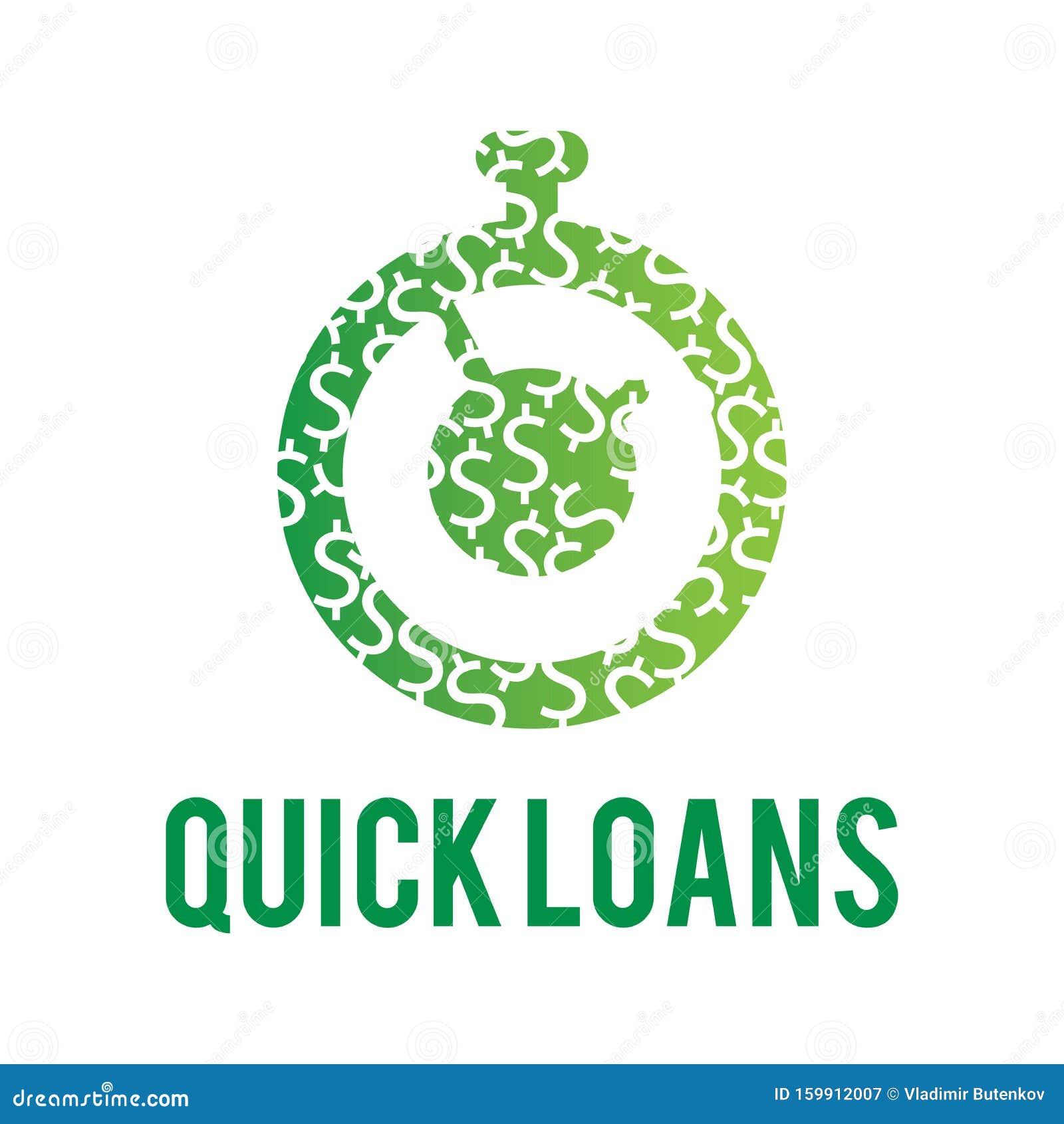 Vector Logo of the Company Loans and Quick Loans Stock Illustration ...
