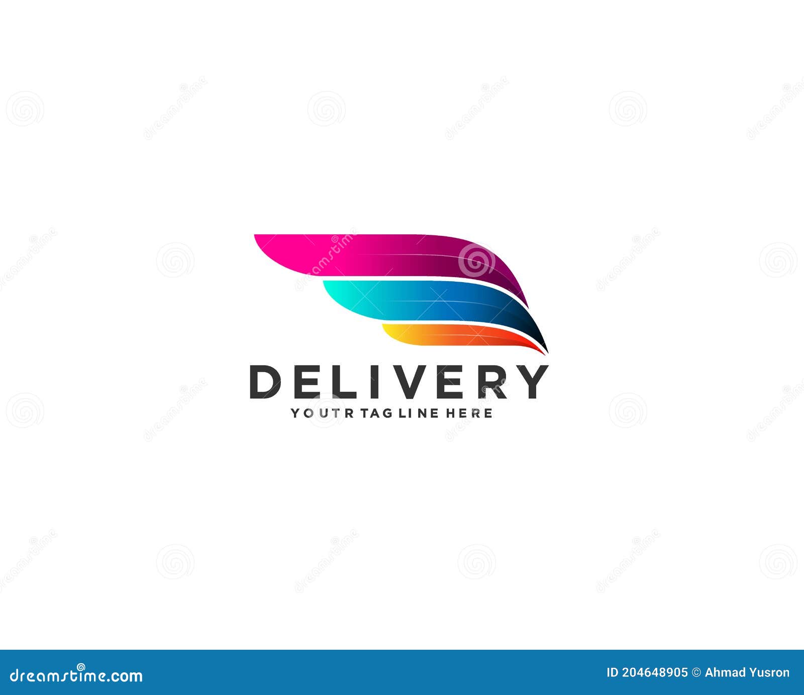Vector Logo Concept Illustration. Abstract Wing Logo. Vector Logo ...