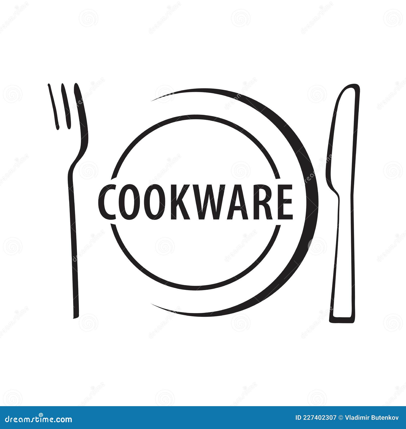 Vector Logo of the Cookware, Dining Utensils Store Stock Vector ...