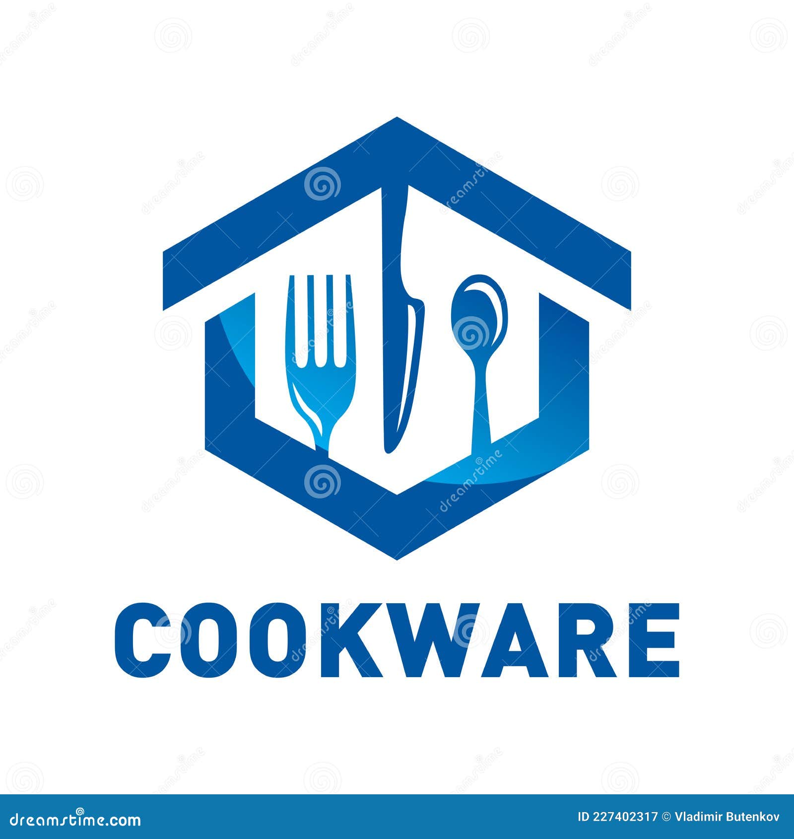 Vector Logo of the Cookware, Dining Utensils Store Stock Vector ...