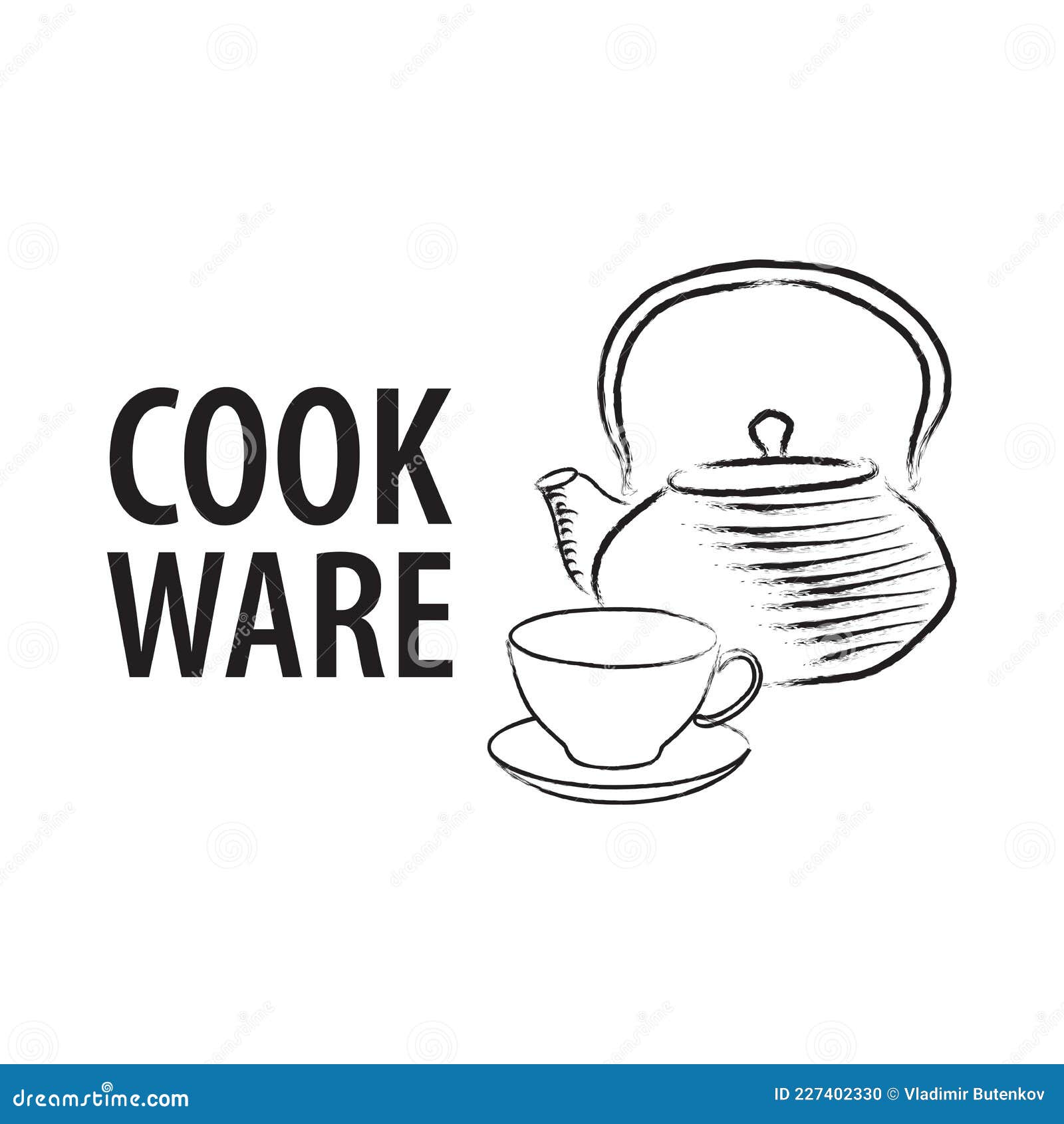 Vector Logo of the Cookware, Dining Utensils Store Stock Vector ...