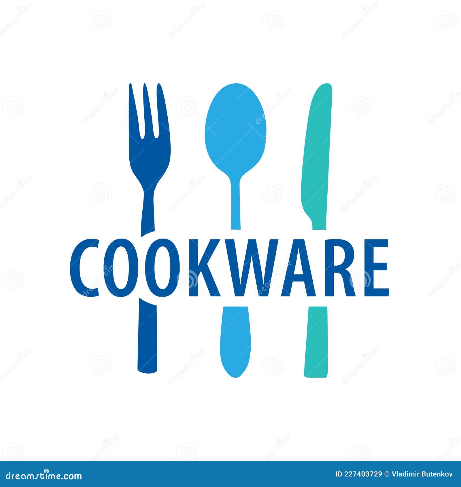 Vector Logo of the Cookware, Dining Utensils Store Stock Vector ...