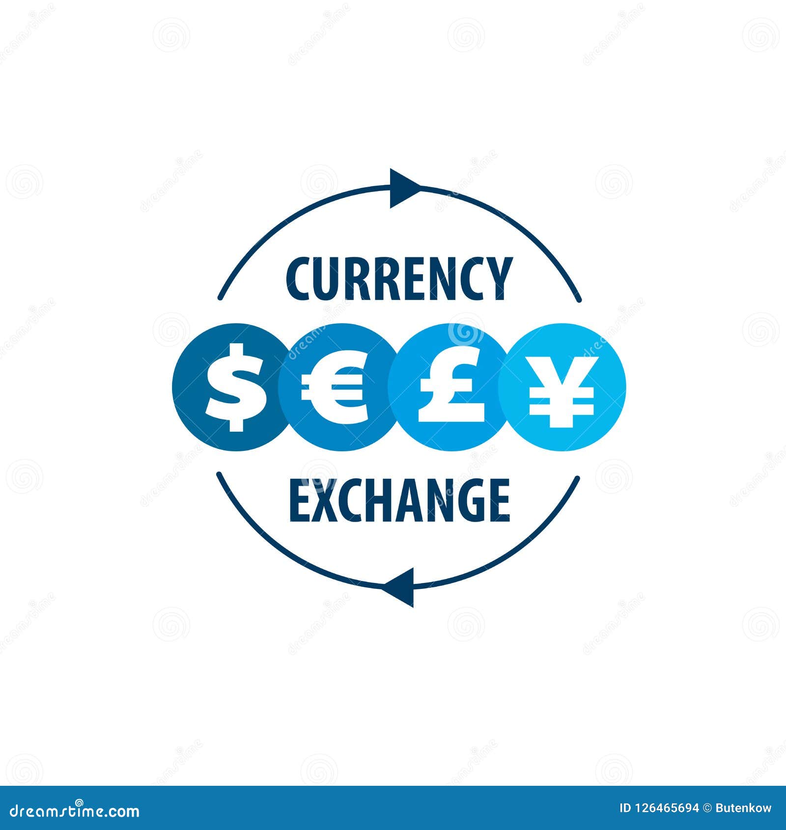 Vector Logo Currency Exchange Stock Vector - Illustration of cash ...