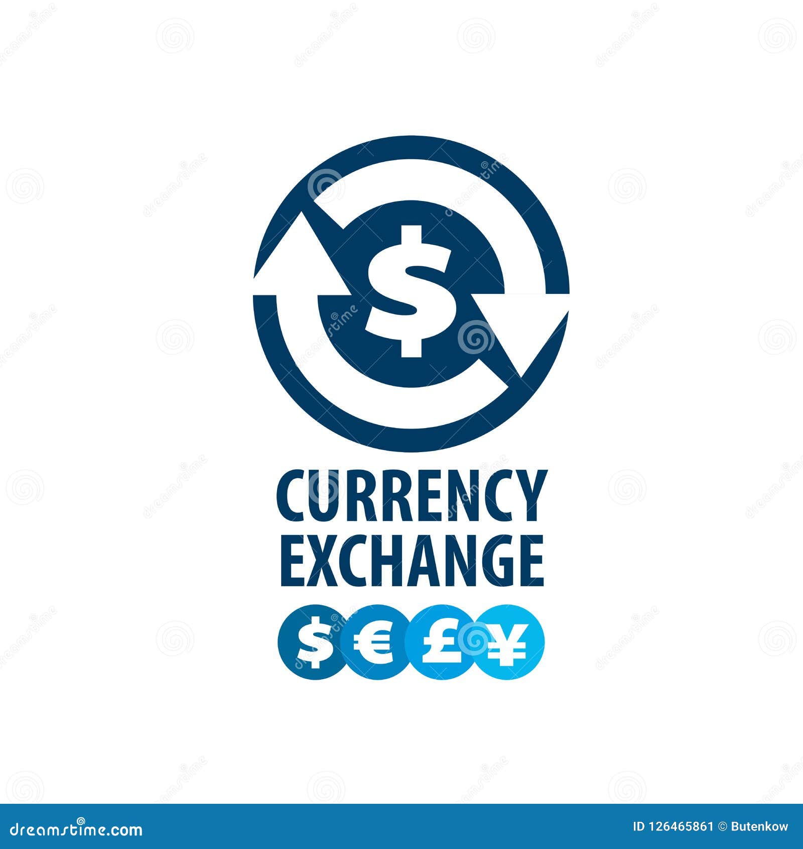 Vector Logo Currency Exchange Stock Vector - Illustration of global ...