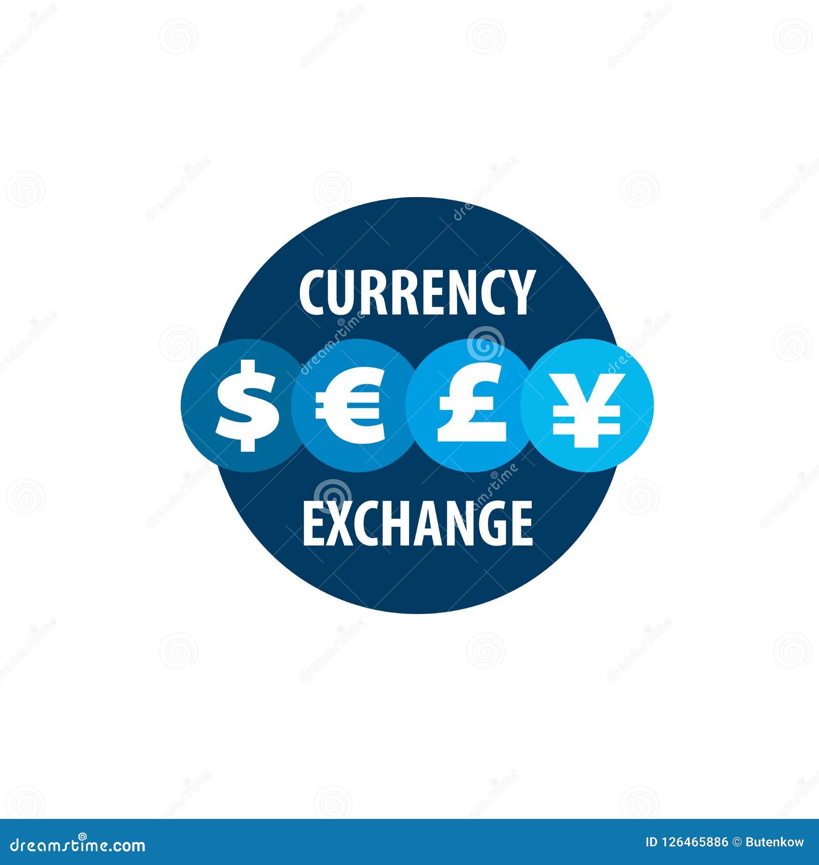 Vector Logo Currency Exchange Stock Vector - Illustration of cash, euro ...