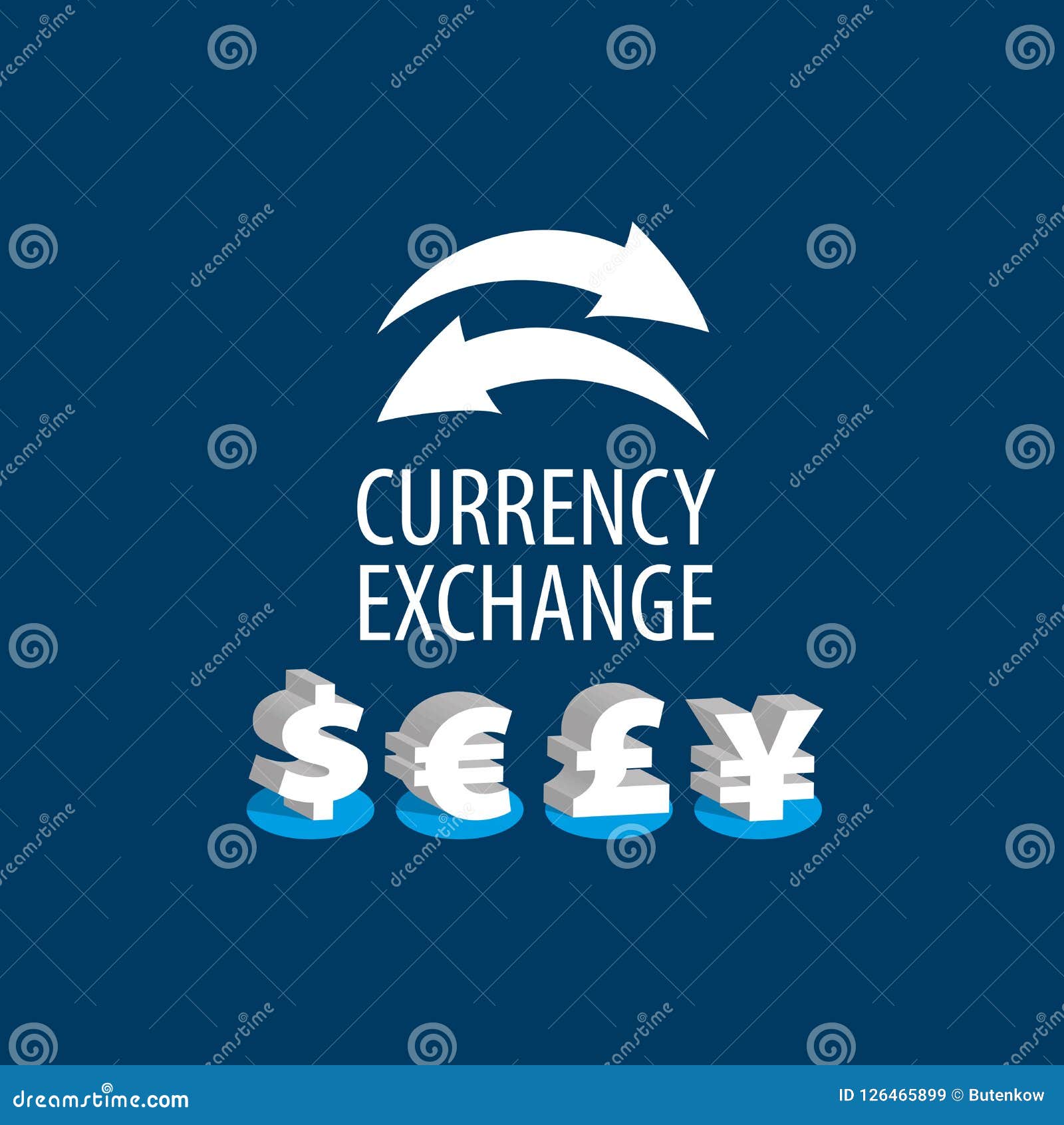Vector Logo Currency Exchange Stock Vector - Illustration of finance ...