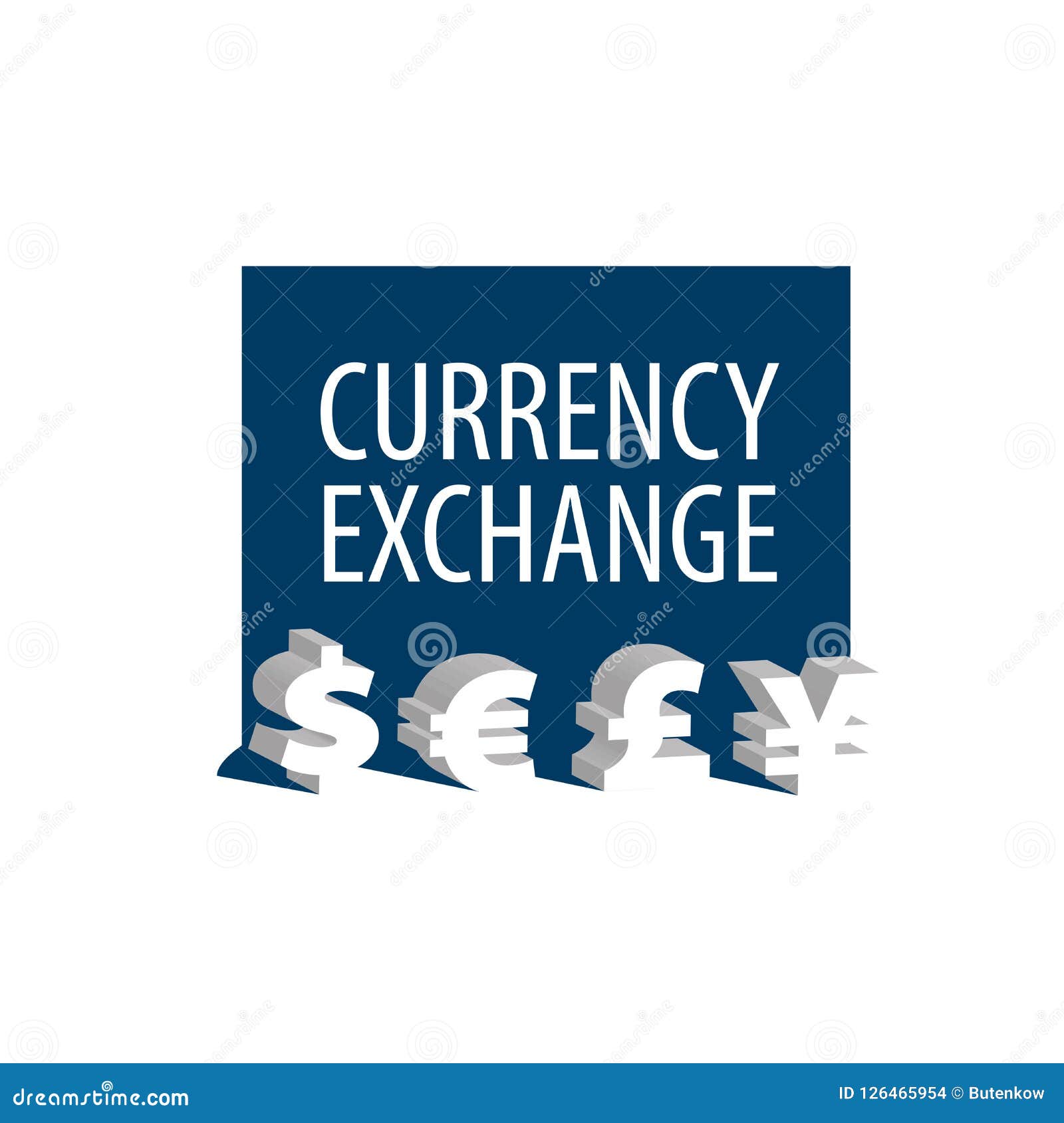 Vector Logo Currency Exchange Stock Vector - Illustration of global ...