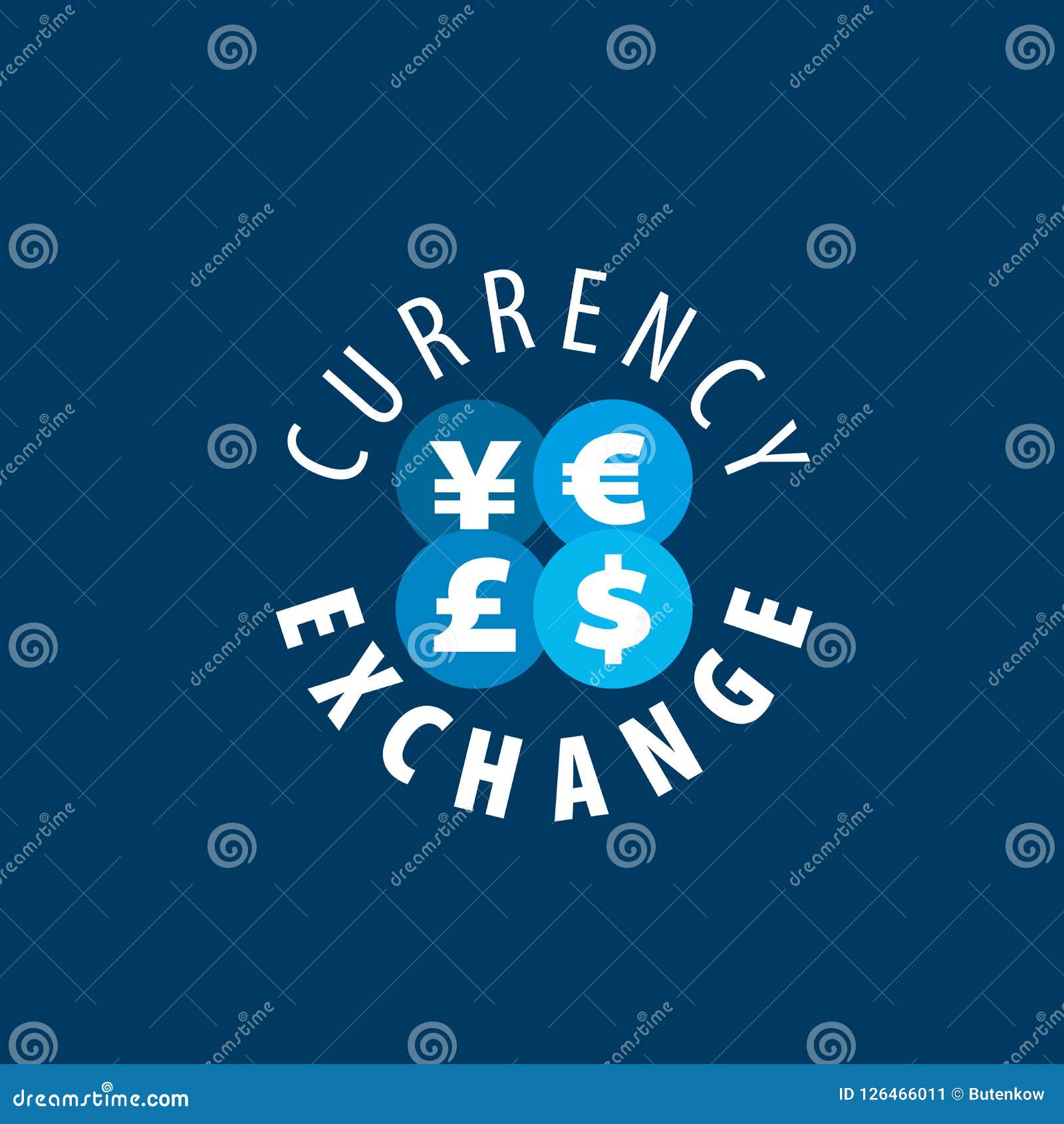 Vector Logo Currency Exchange Stock Vector - Illustration of market ...