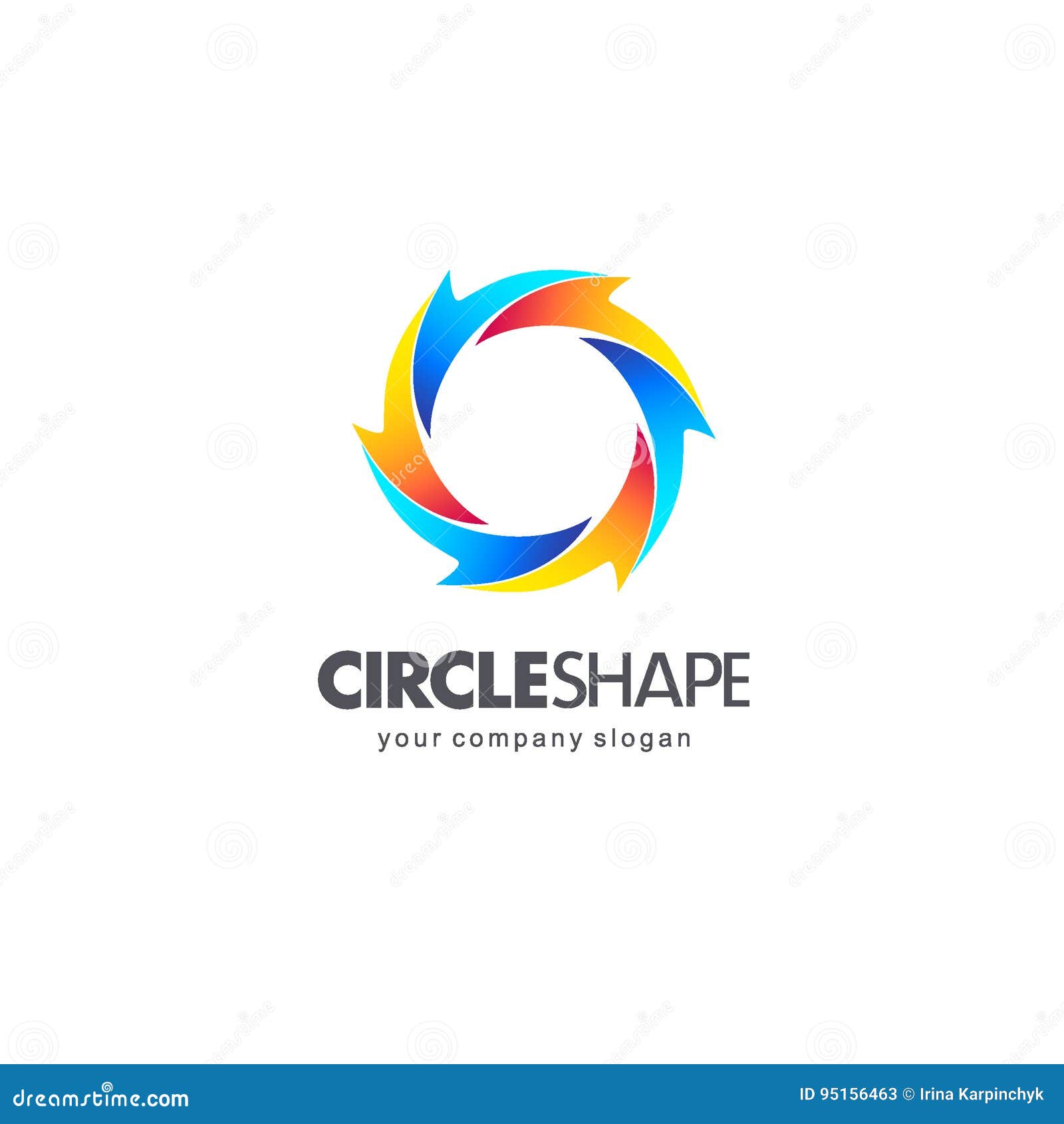Vector Logo Design for Business. Circle Shape. Vector Template Stock ...
