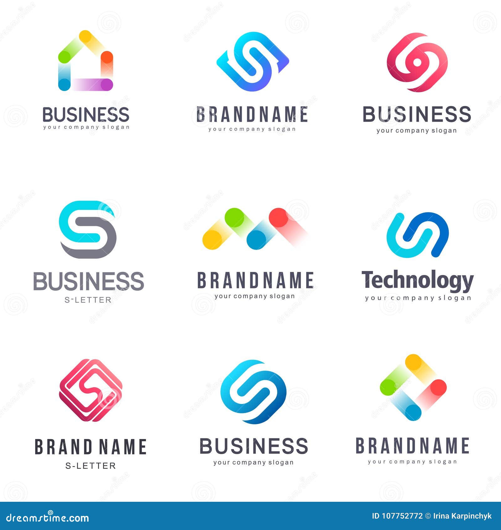 Vector Logo Design for Business. S Letter Sign Stock Vector ...