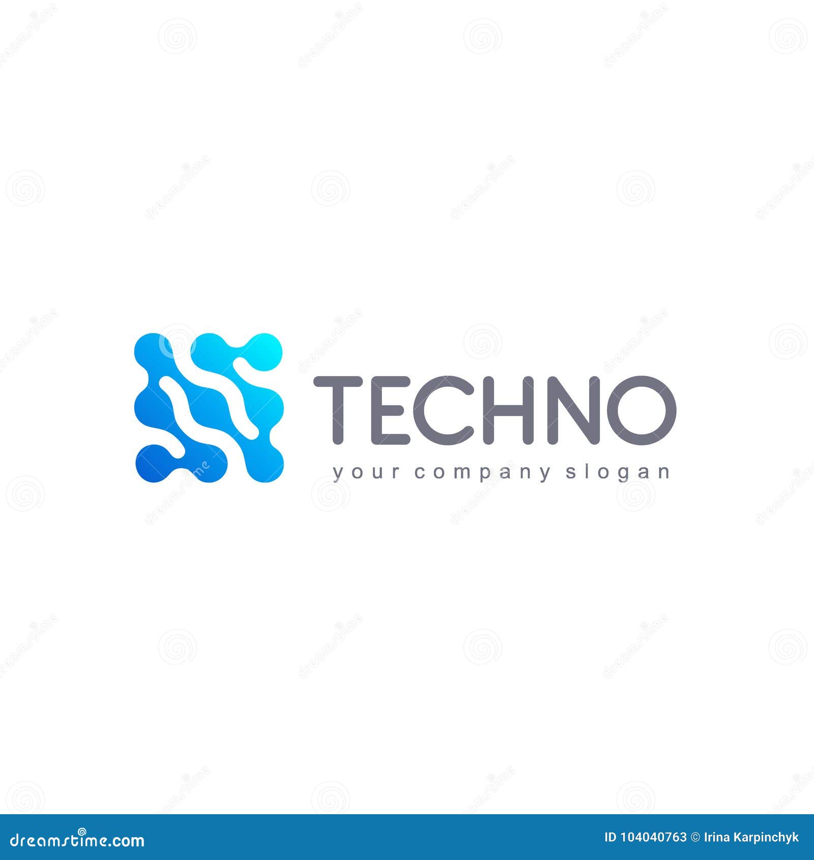 Vector Logo Design for Business. Tech Sign Stock Vector - Illustration ...