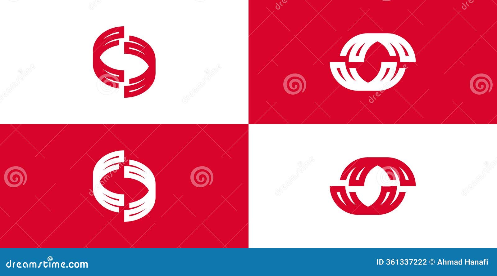 Vector Logo Design Collection of Initials C D and U M in Abstract ...