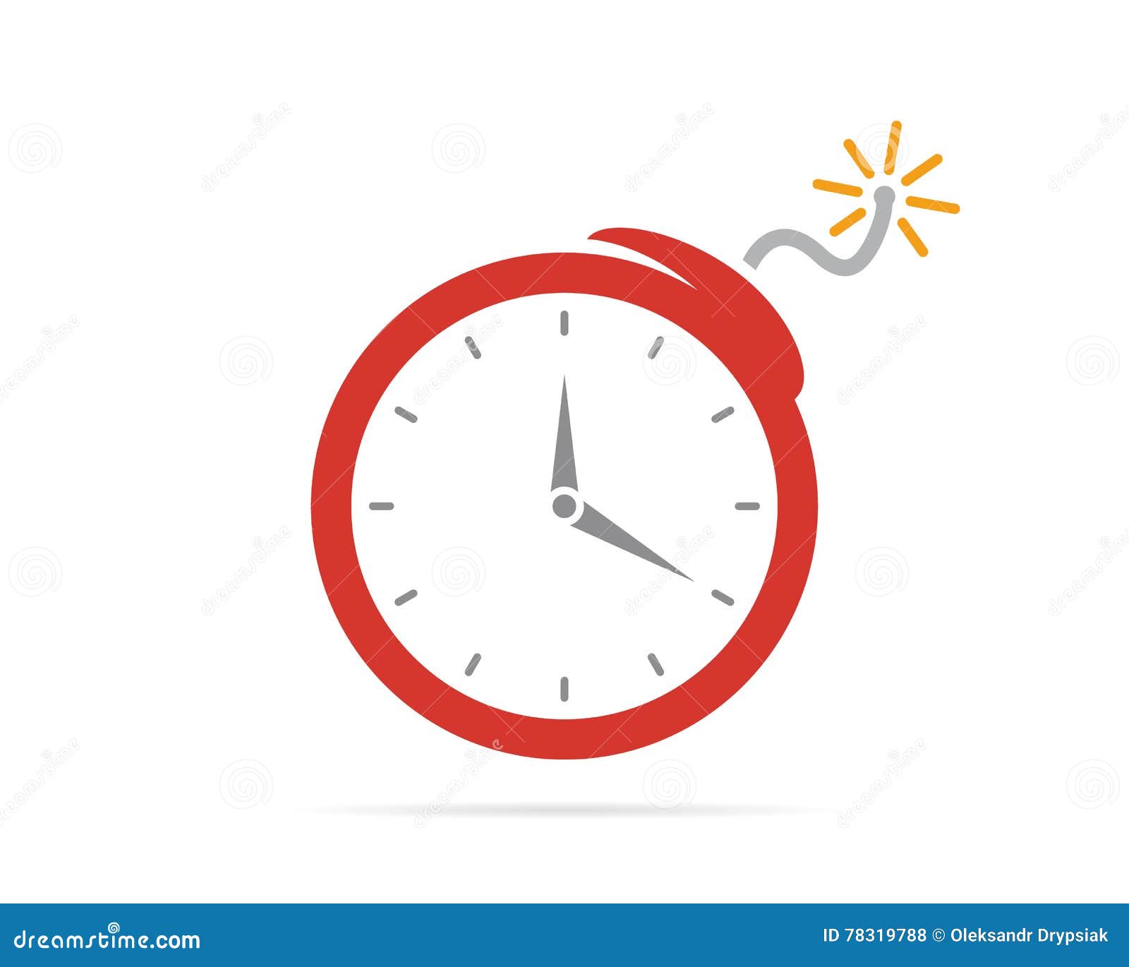Vector Logo Design Combination of a Clock and Bomb. Clock and Bomb ...