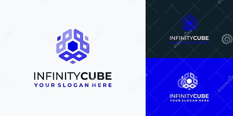 Vector Logo Design, Combination of Infinity Symbols in the Shape of a ...
