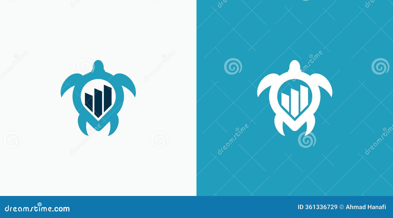 Vector Logo Design Combination of Turtle Shape and Investment Growth ...