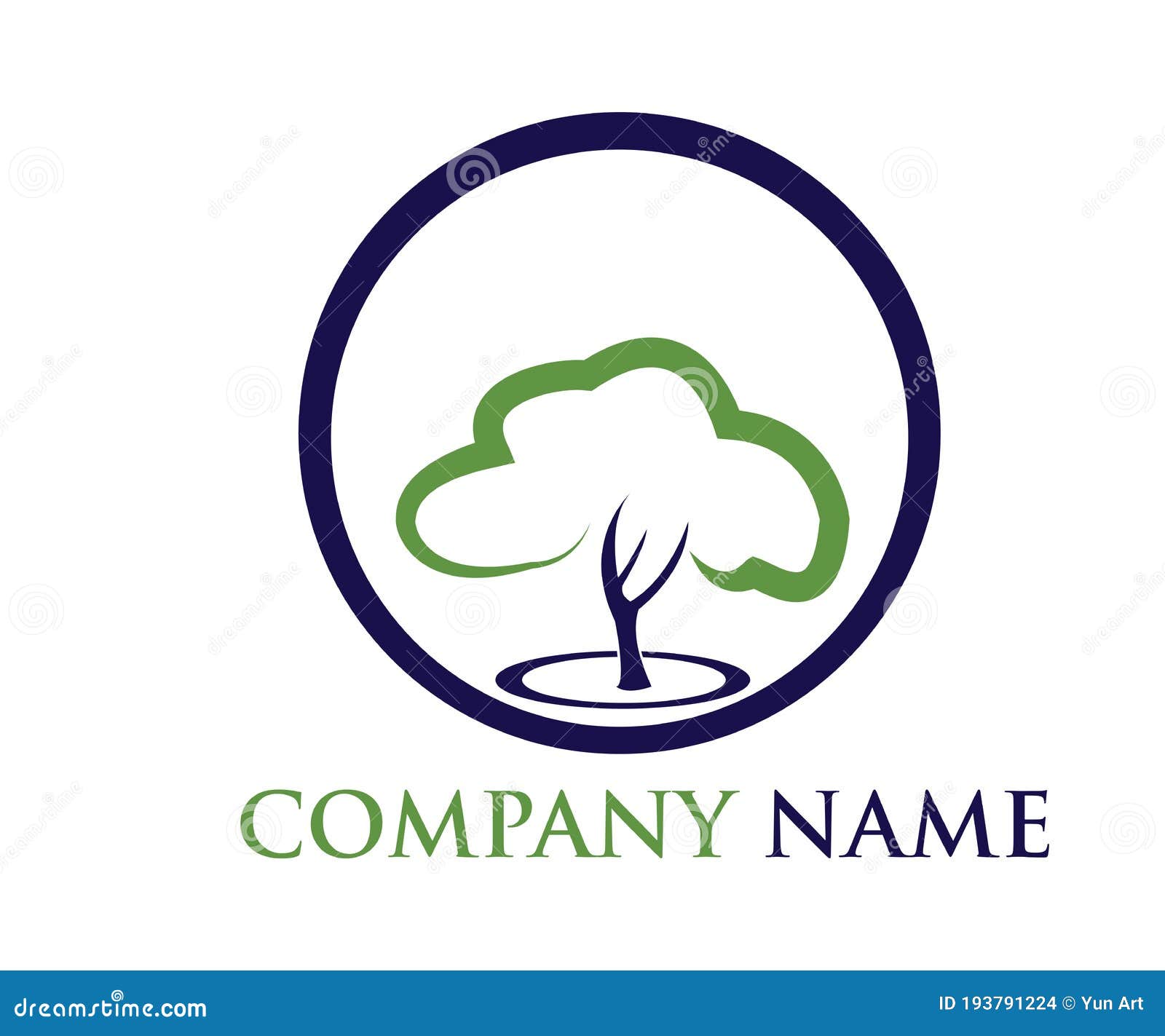 Vector Logo Design Company in the Field of Ecosystem Stock Vector ...