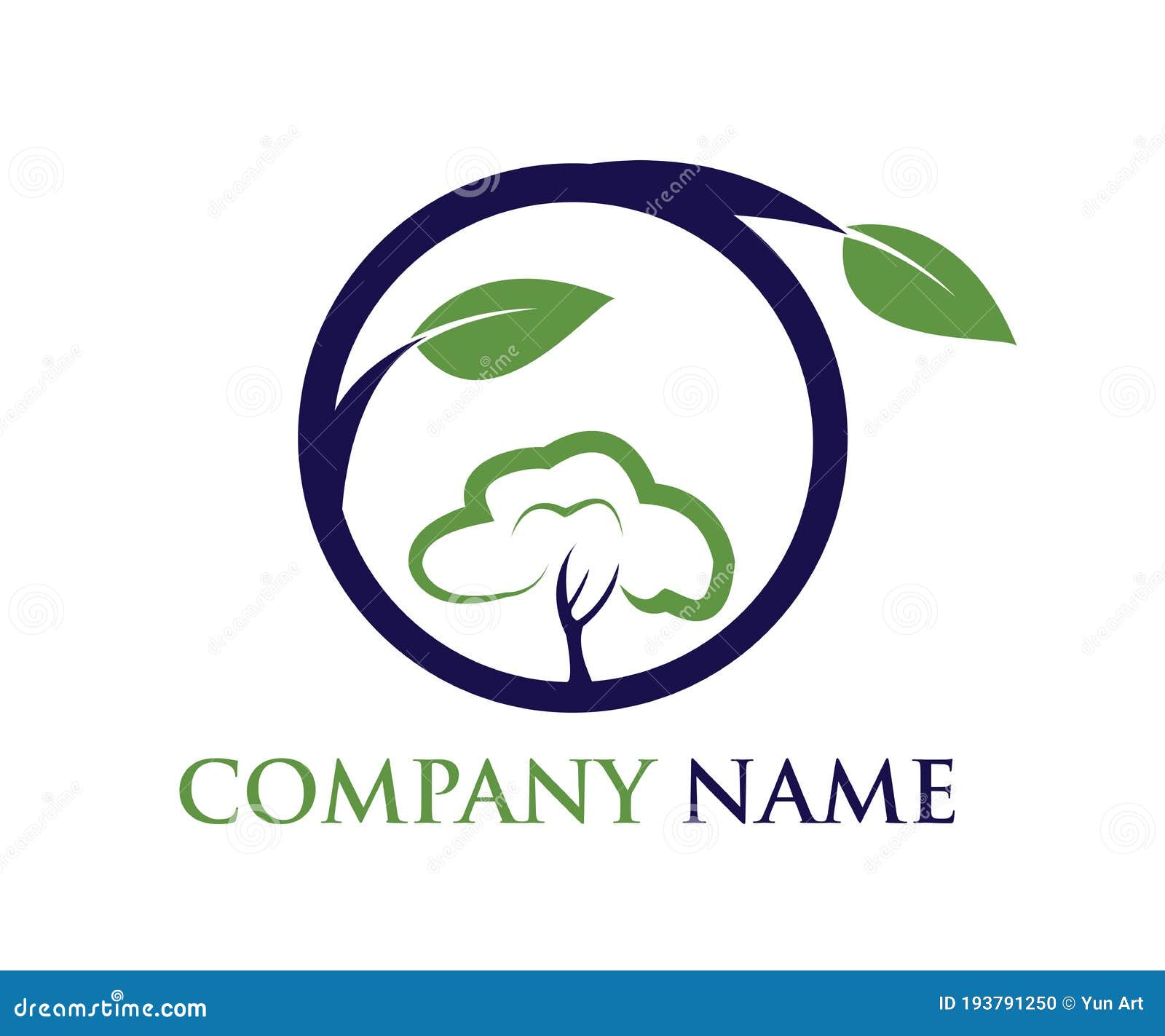 Vector Logo Design Company in the Field of Ecosystem Stock Vector ...