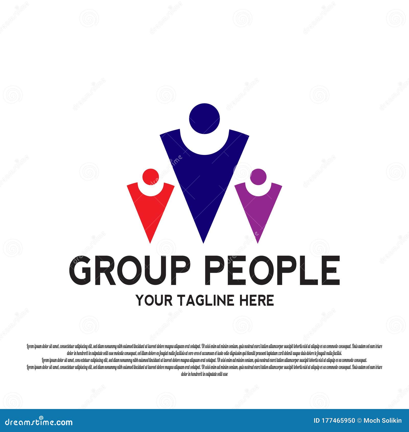 Vector Logo Design for Groups of People or Communities Stock Vector ...