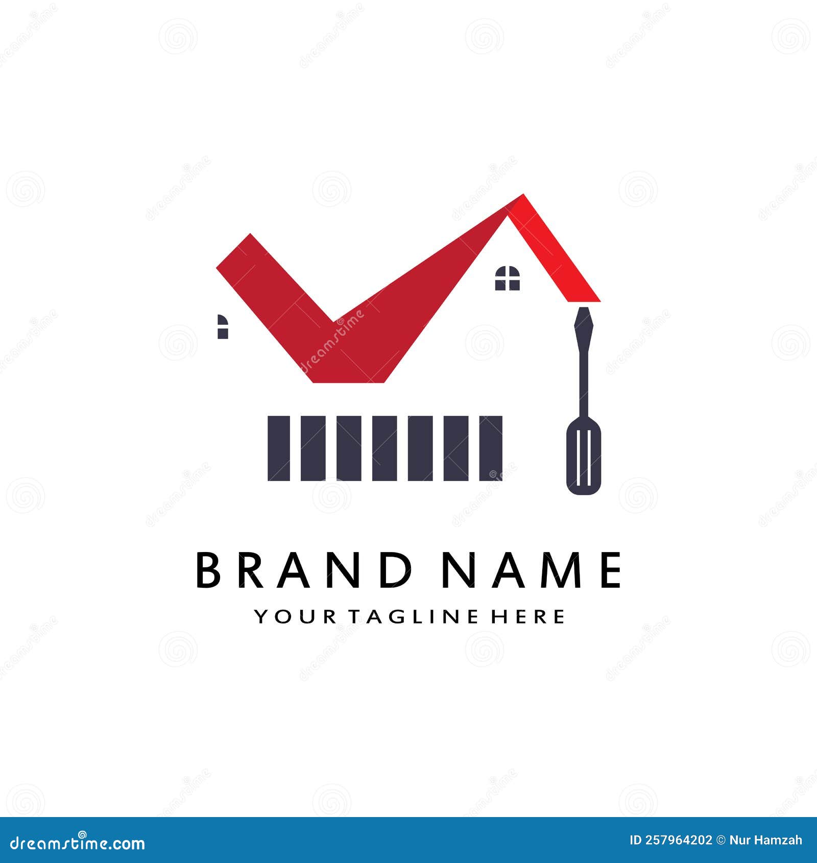 Vector Logo Design Illustration Construction, Home Improvement and ...