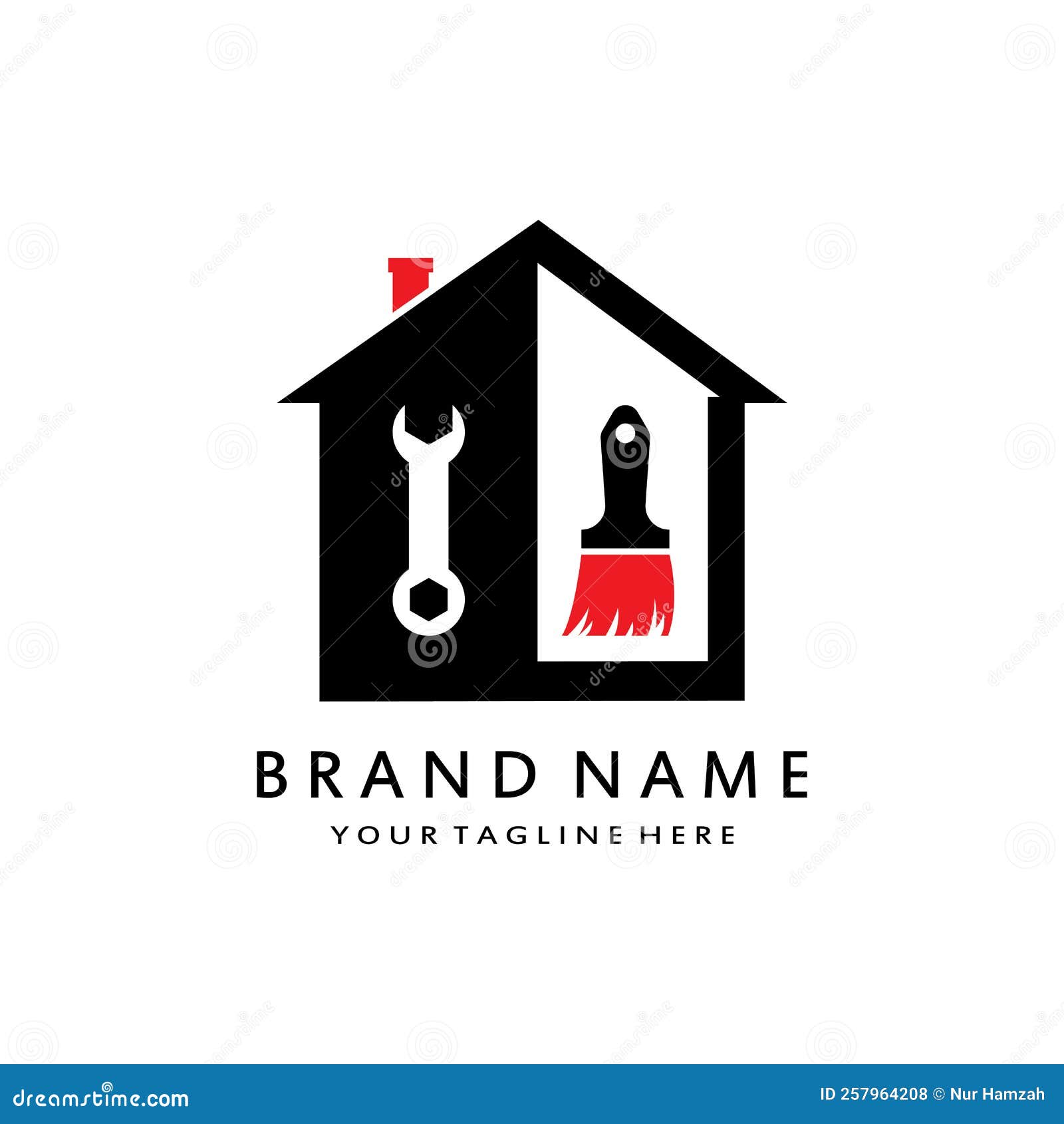 Vector Logo Design Illustration Construction, Home Improvement and ...
