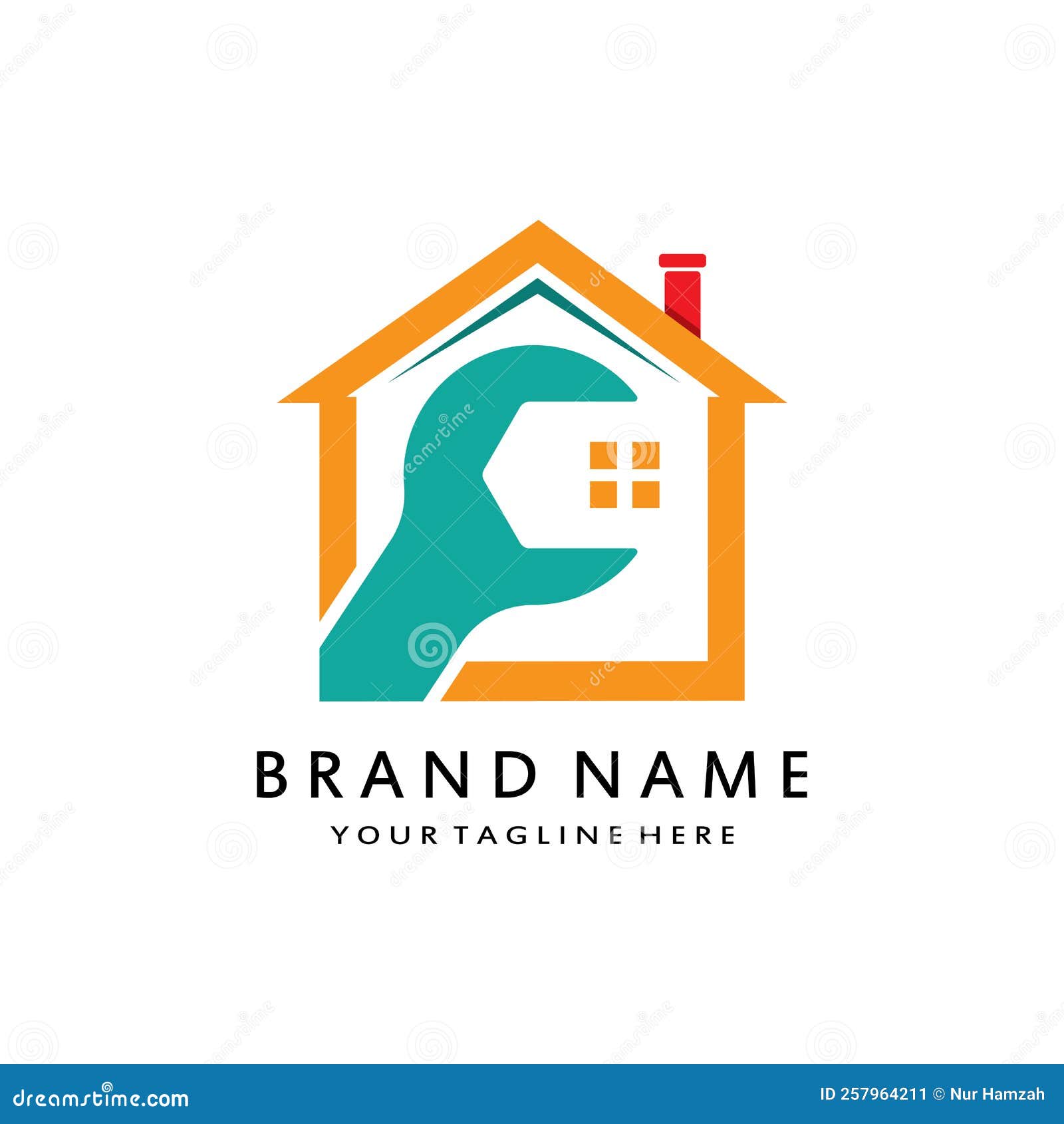 Vector Logo Design Illustration Construction, Home Improvement and ...