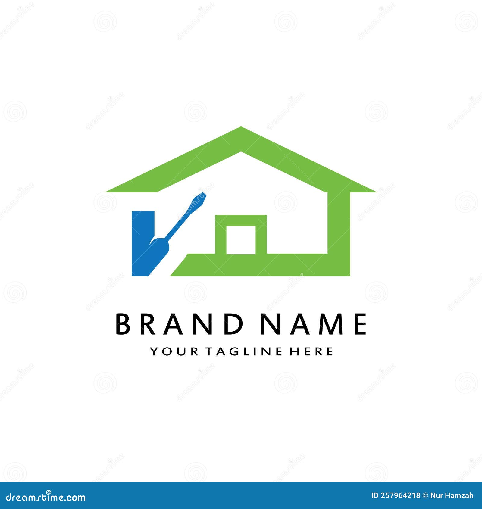 Vector Logo Design Illustration Construction, Home Improvement and ...