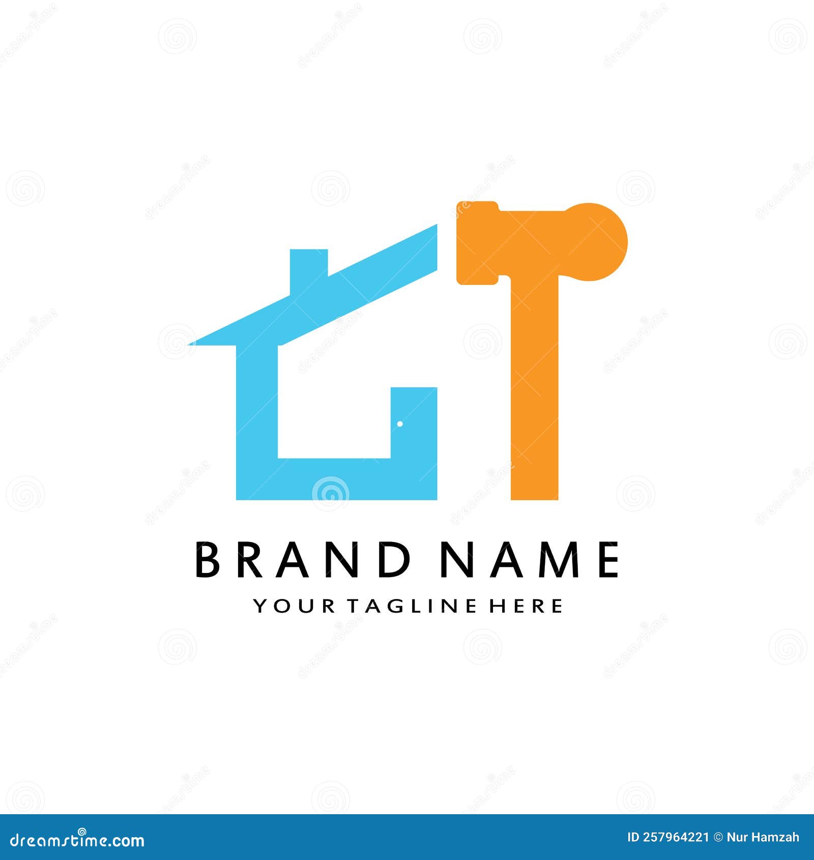 Vector Logo Design Illustration Construction, Home Improvement and ...