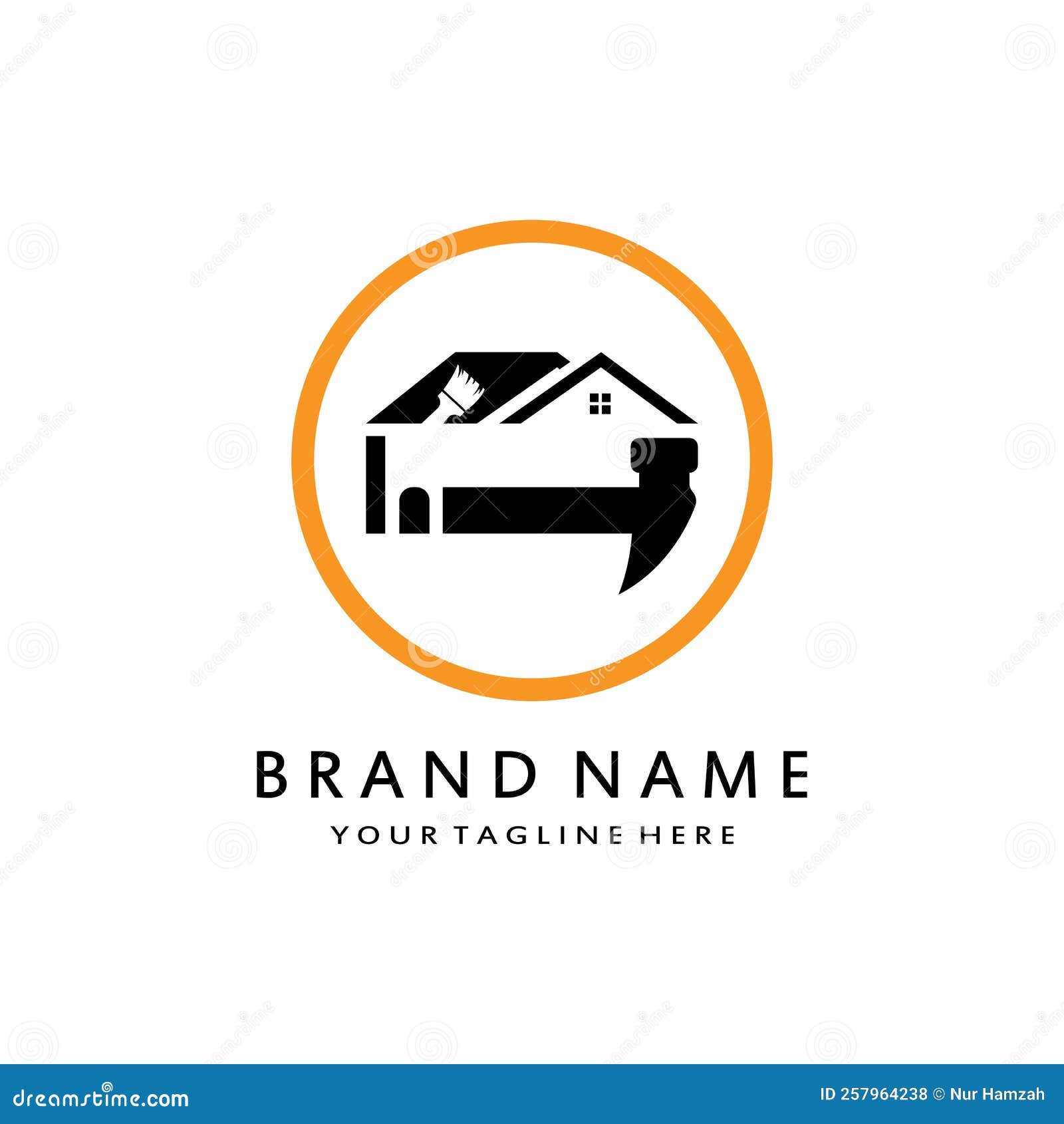 Vector Logo Design Illustration Construction, Home Improvement and ...