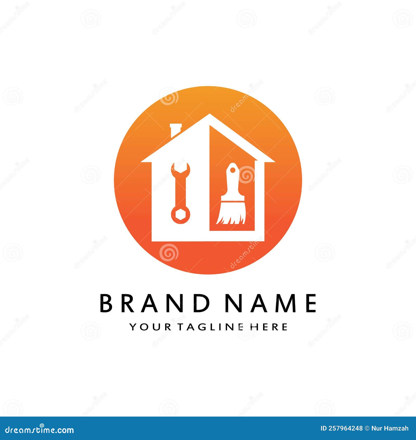 Vector Logo Design Illustration Construction, Home Improvement and ...