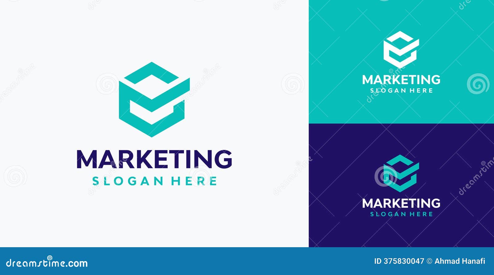 Hexagon Check Mark Logo Cartoon Vector | CartoonDealer.com #112282553