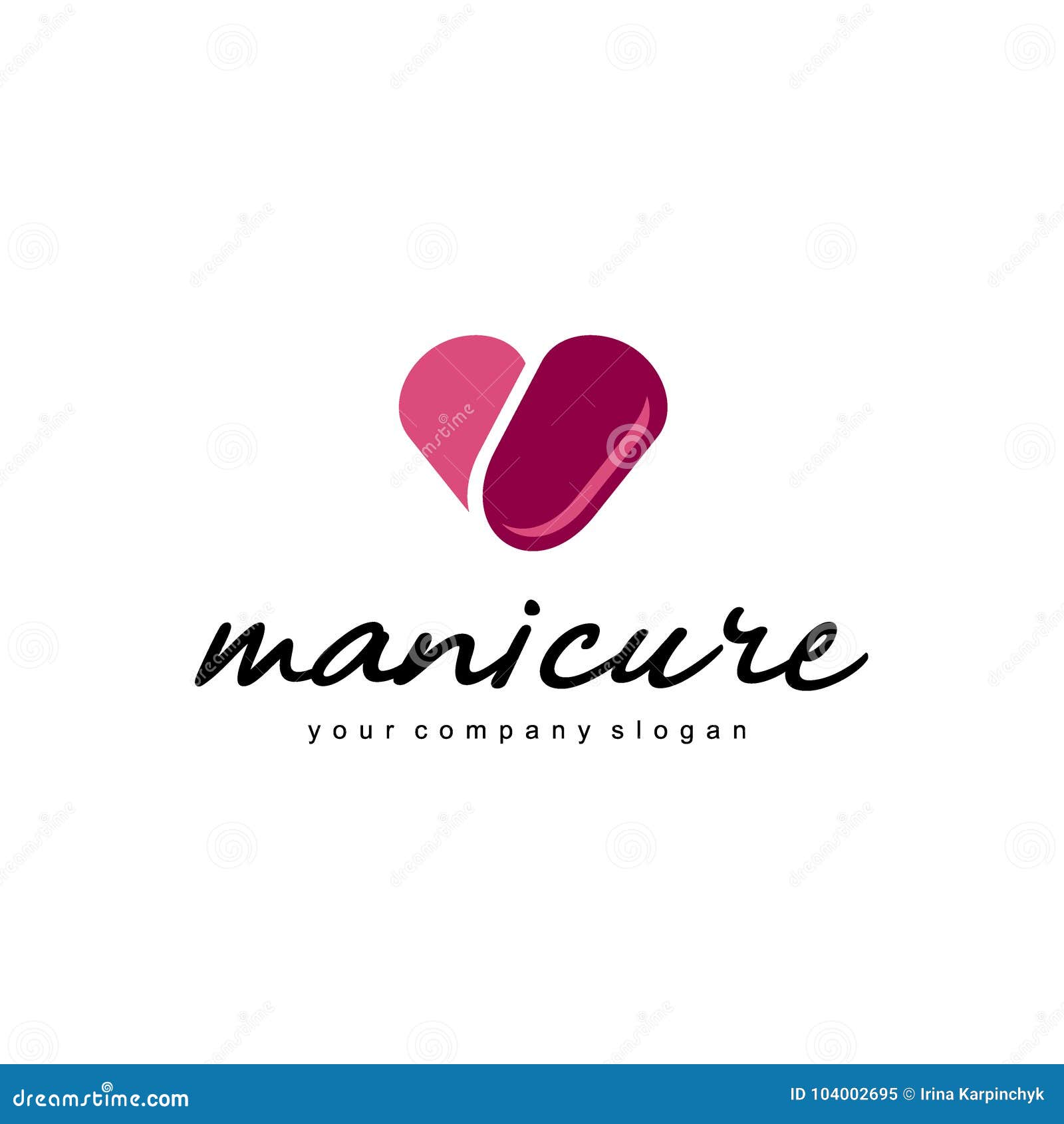 Vector Logo Design for Manicure and Nail Salon Stock Vector ...