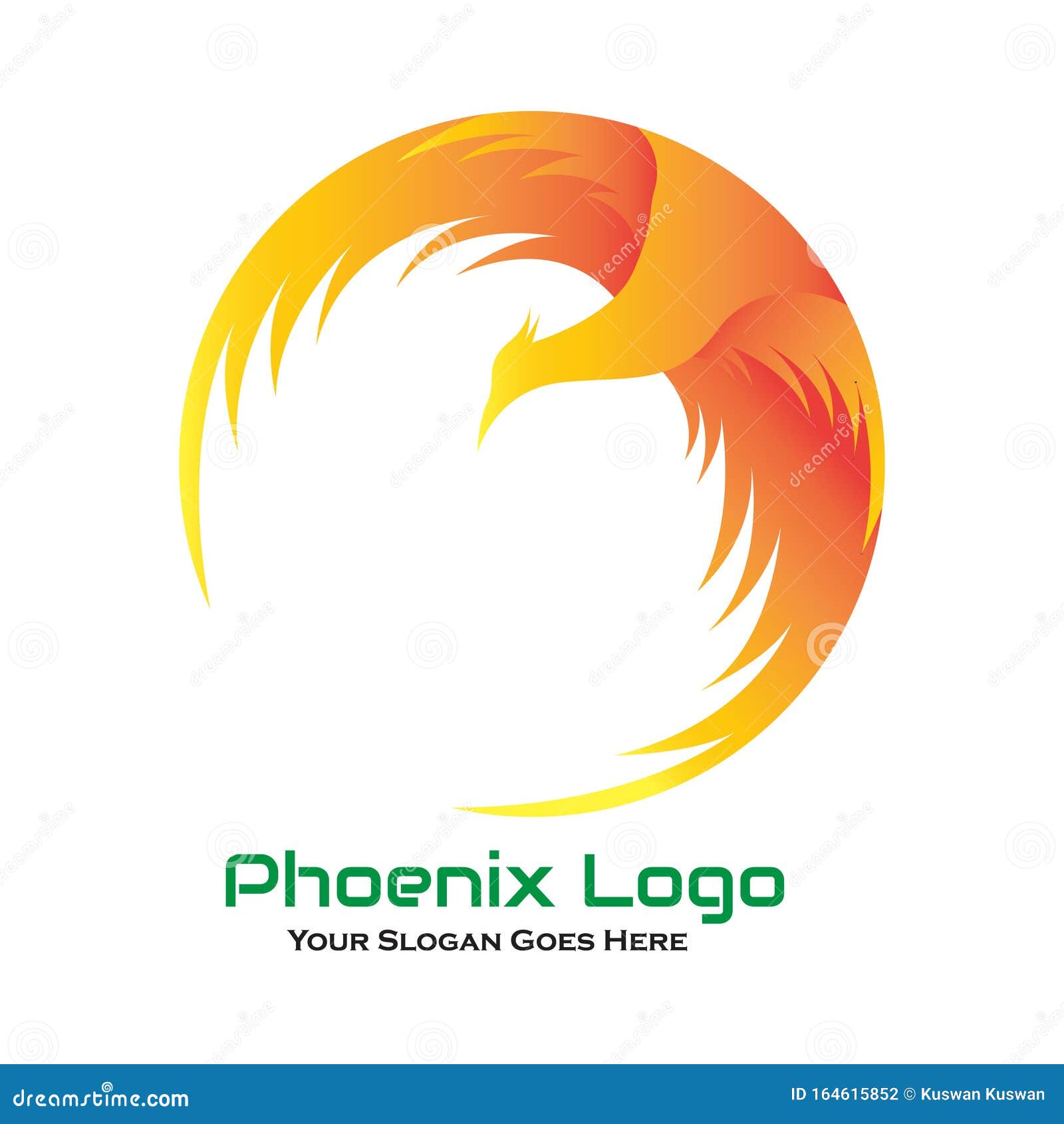 Vector Logo Design PHOENIX ORANGE on the AIR. Creative and Elegant for ...