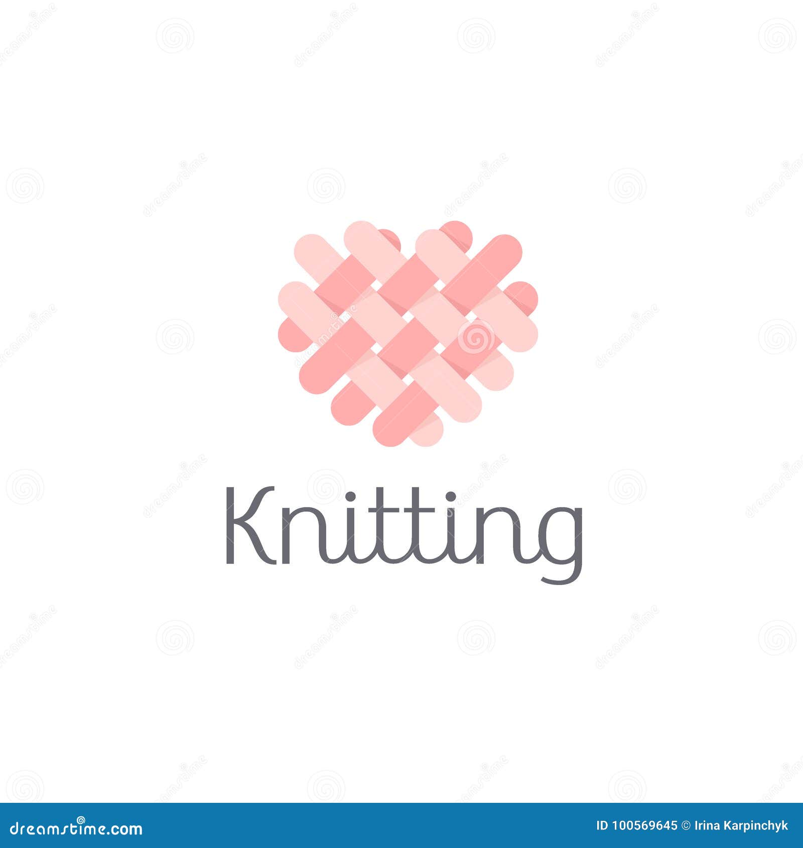 Vector Logo Design for Shop Knitting Stock Vector - Illustration of ...