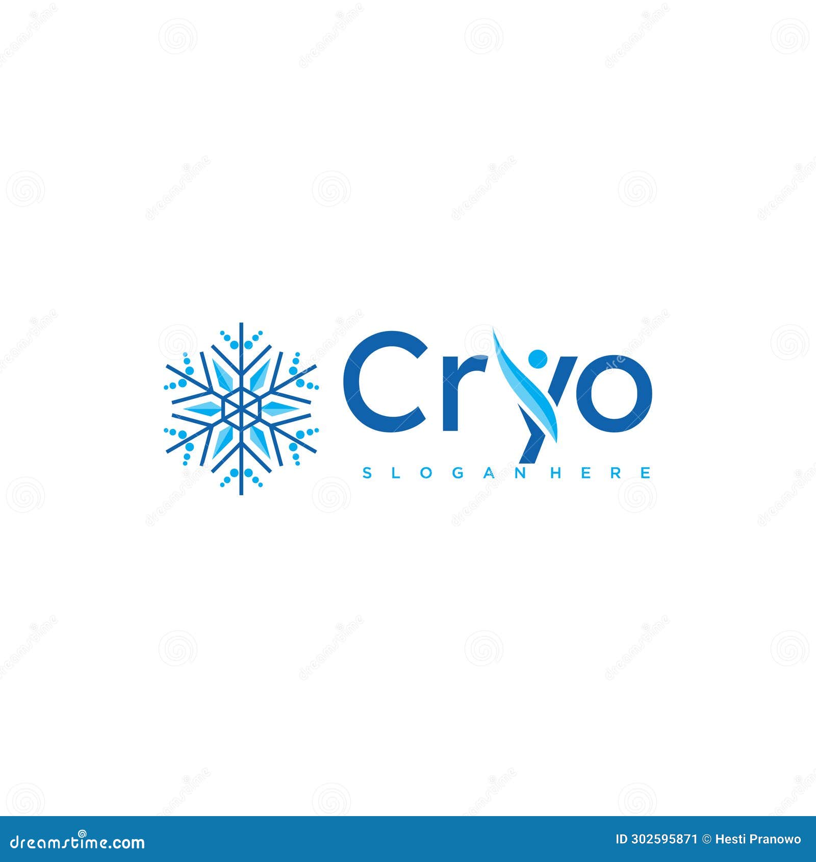 Vector Logo Design Snowflake Sign for Cryotherapy Stock Vector ...