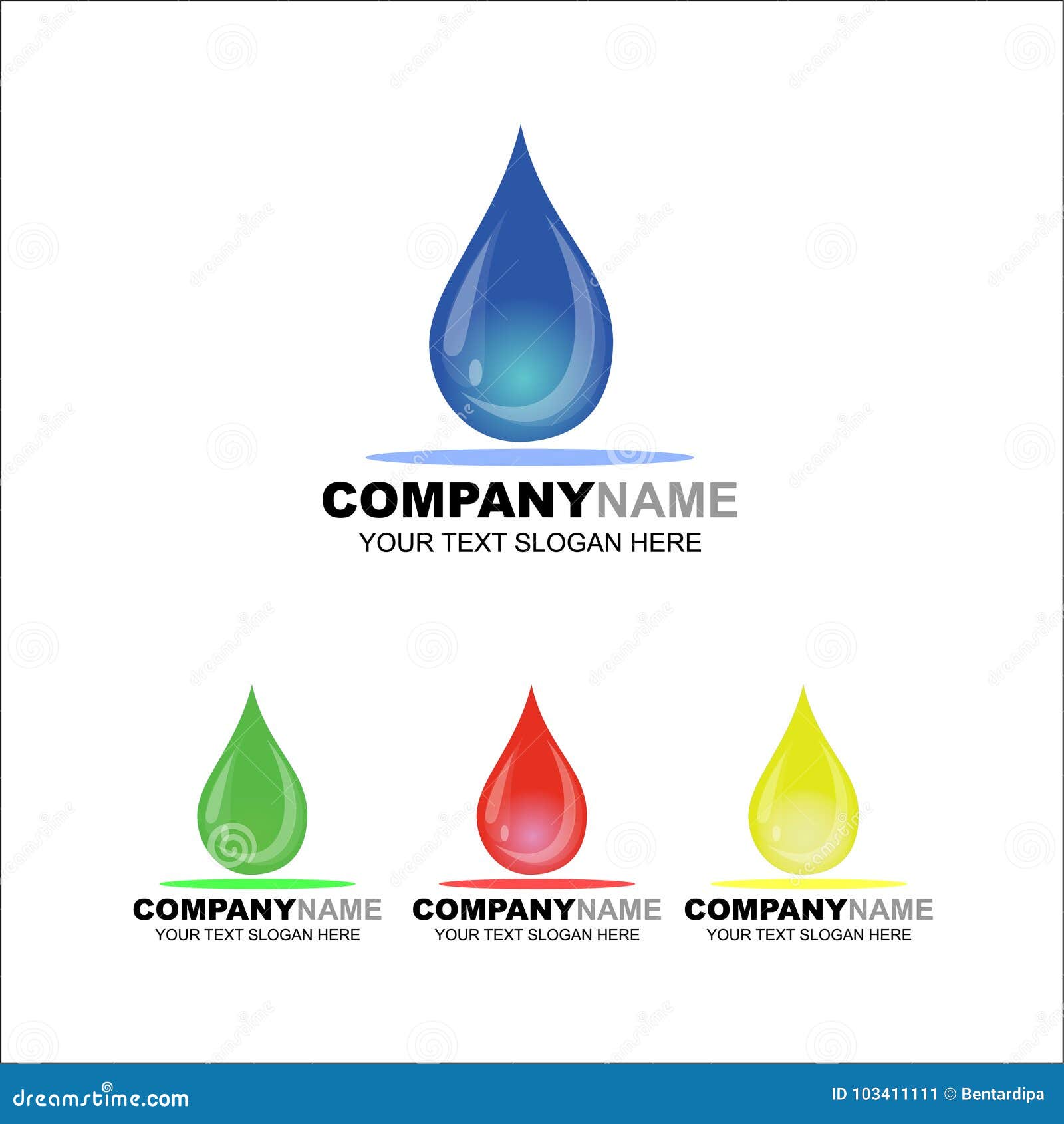 Vector Logo Design Template Del Agua Stock de ilustración - Ilustración ...
