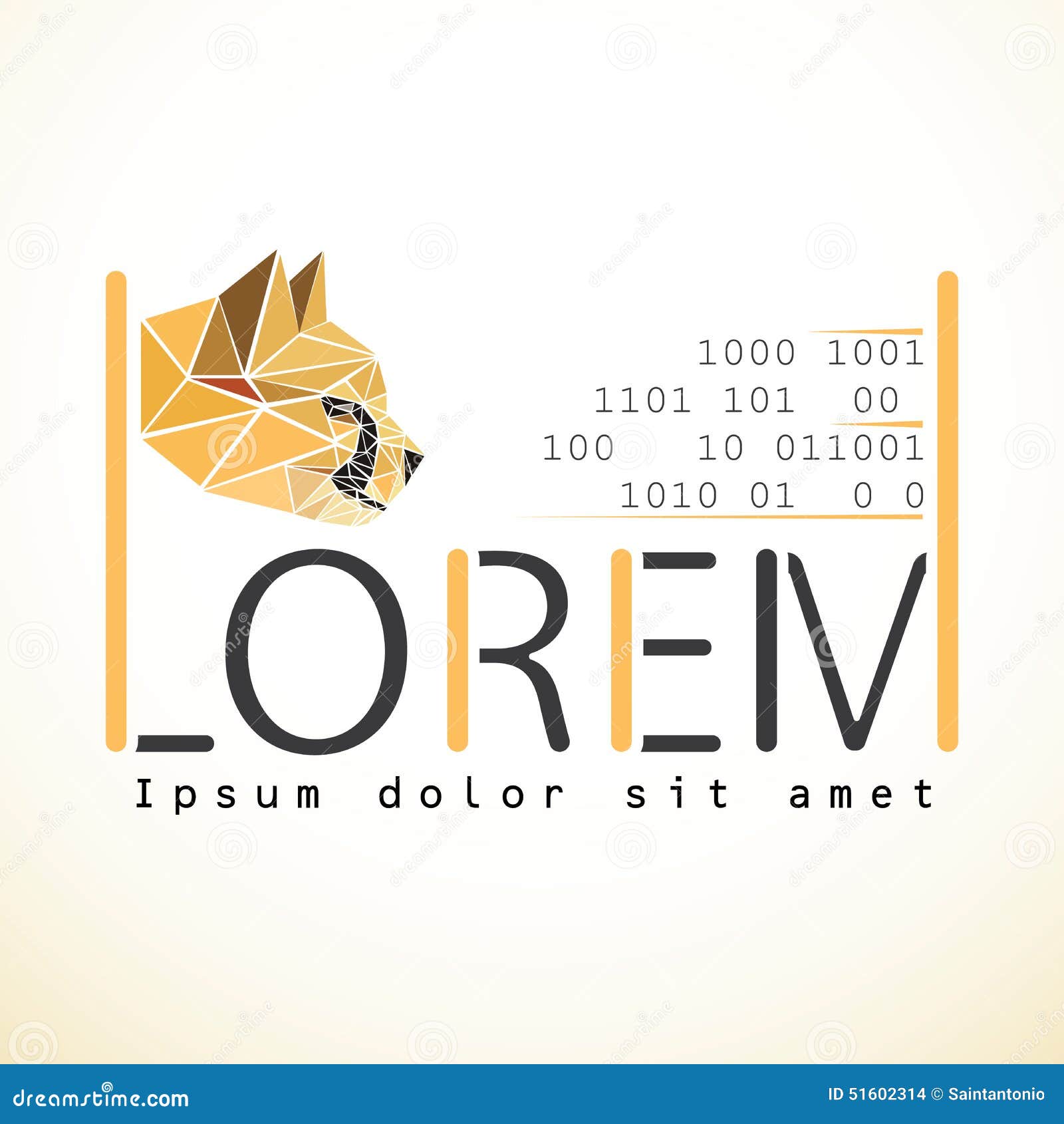 Vector Logo Design Template Mock Up. Data Center or it Company Abstract ...