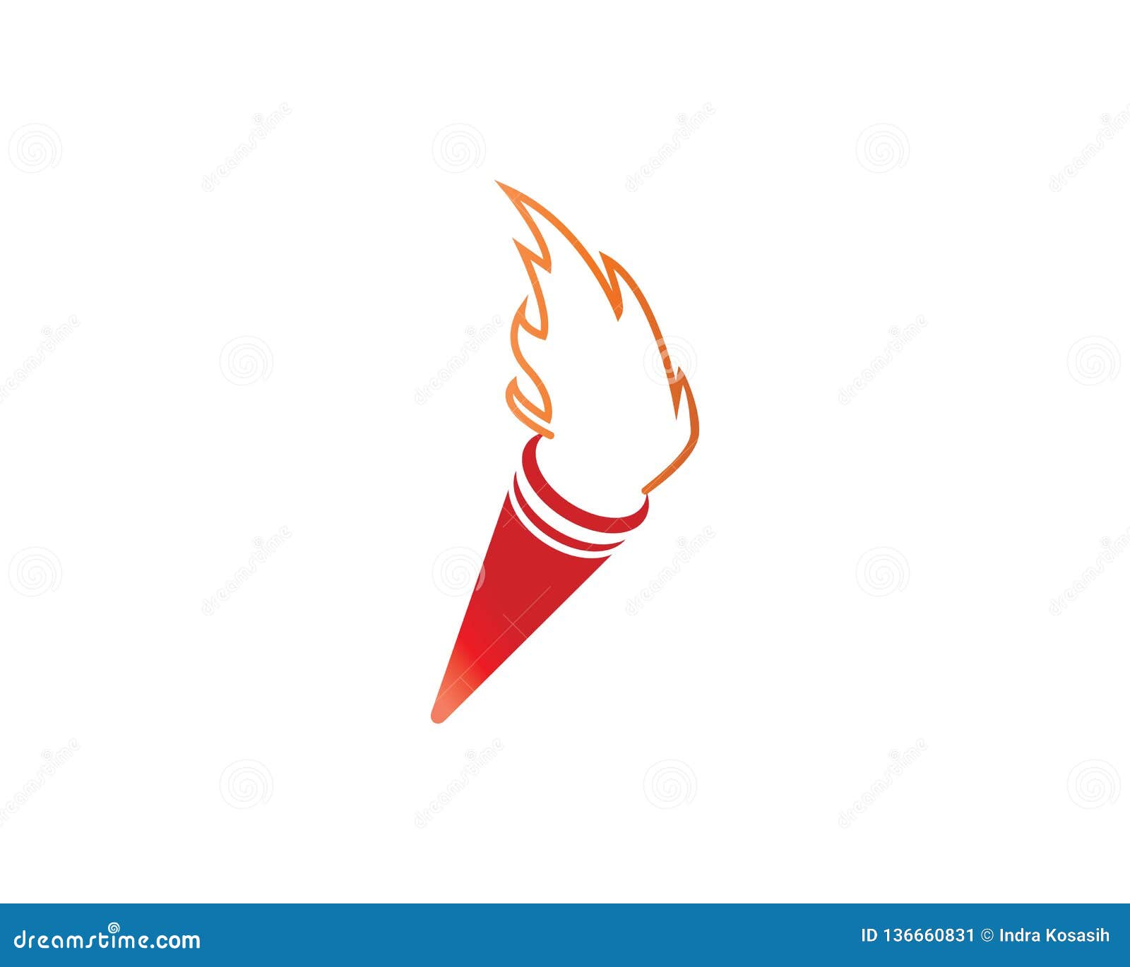 Torch logo template stock vector. Illustration of burn - 136660831