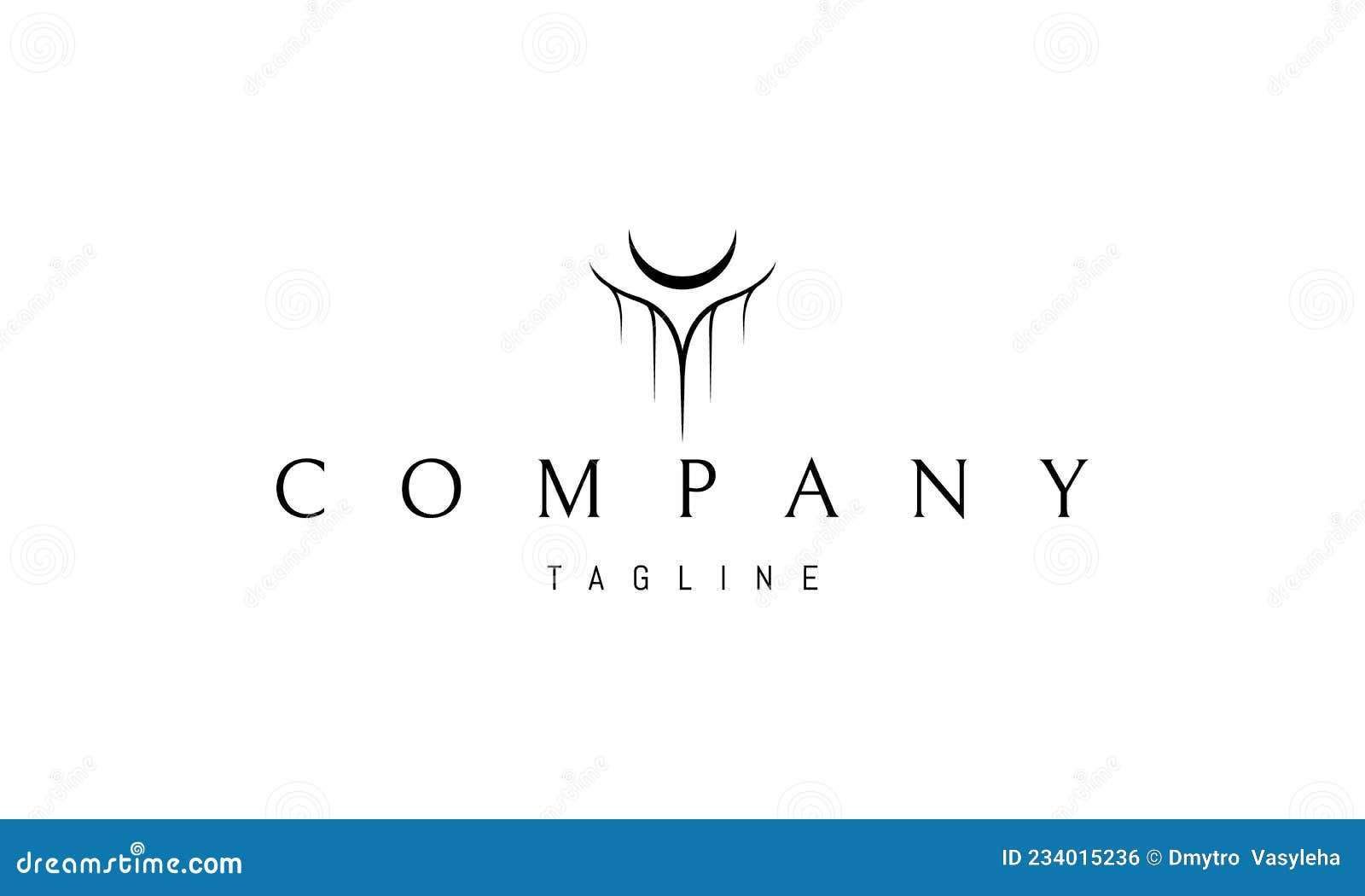 Vector Logo on Which an Abstract Image of an Altar with an Inverted ...